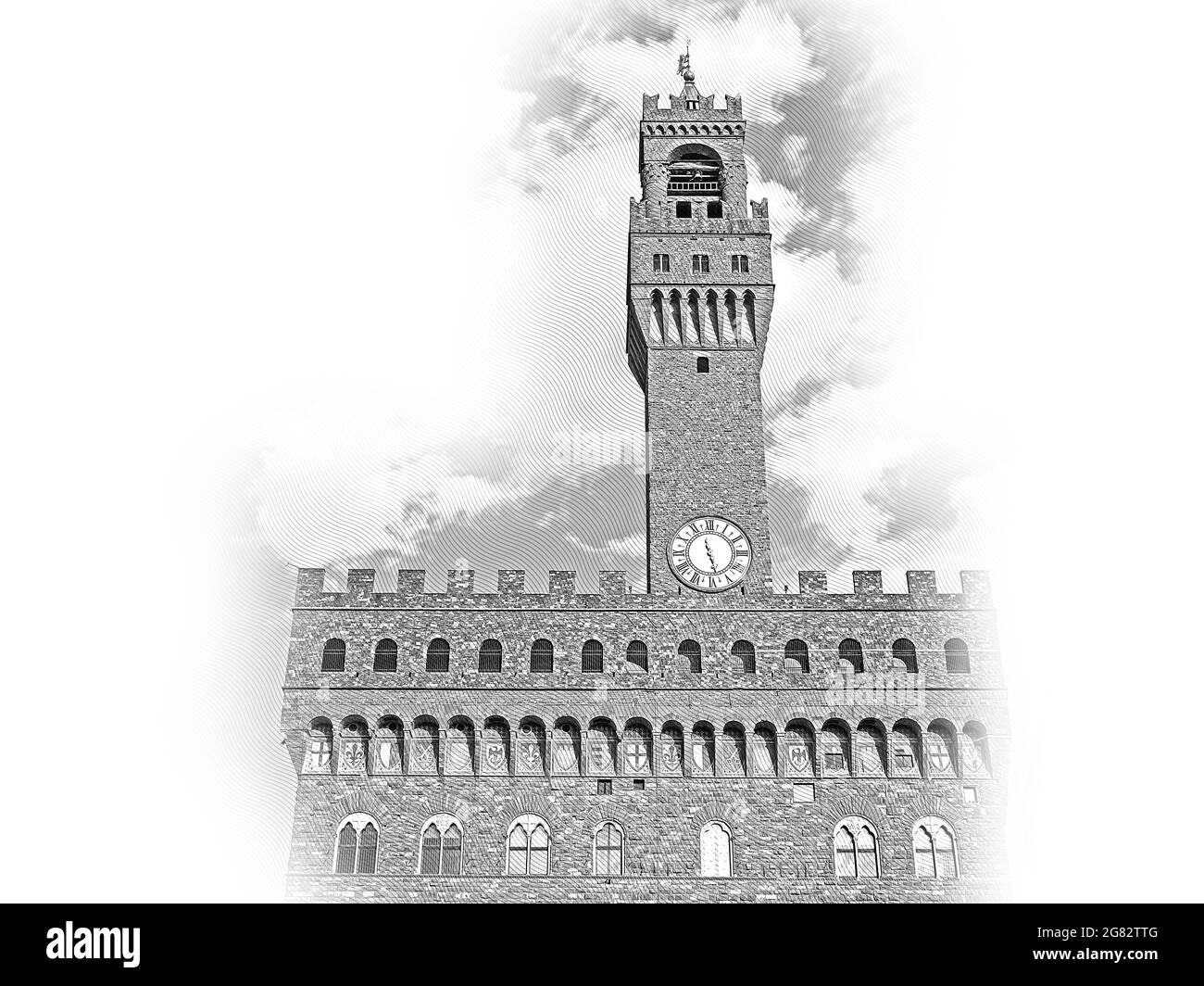 Famous Palazzo Vecchio in Florence - the Vecchio Palace in the historic ...