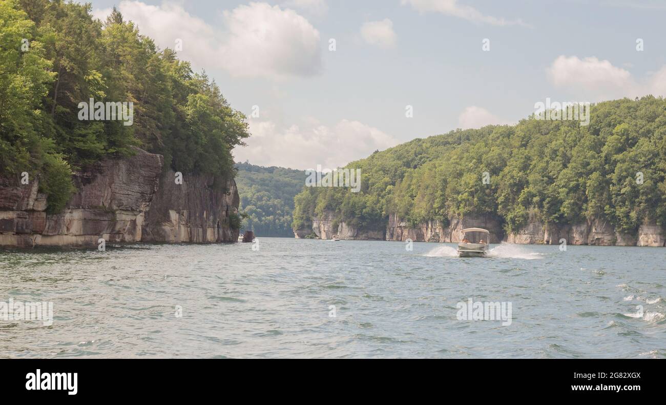 Rock Walls Surrounding Summersville Lake in Summersville, West Virginia ...
