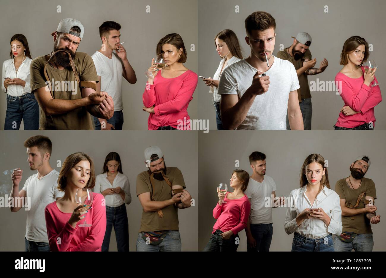 Group of people addicted to drugs hi-res stock photography and images ...