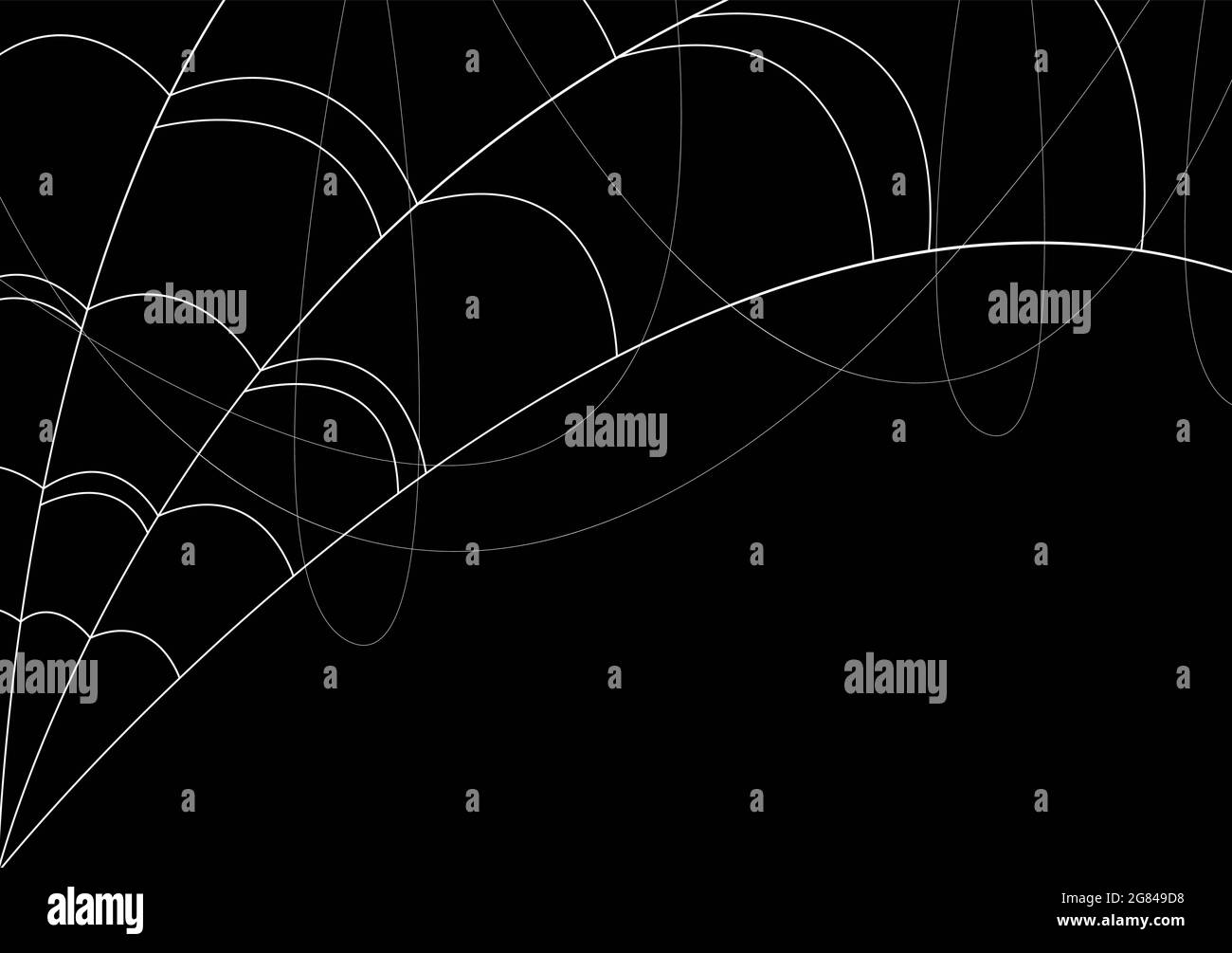 Halloween Night Party Background Landing Page Illustration With Witch ...