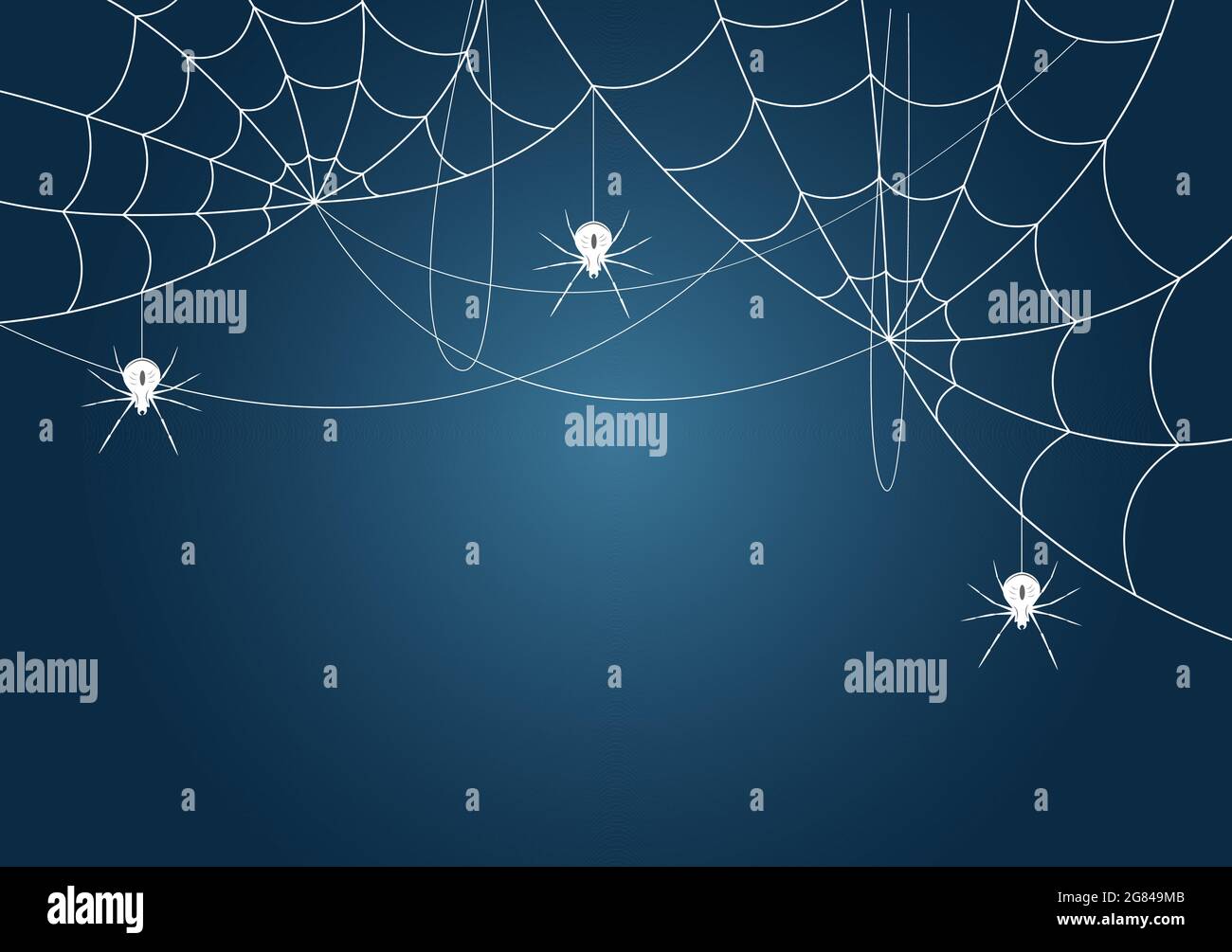 Halloween Night Party Background Landing Page Illustration With Witch ...