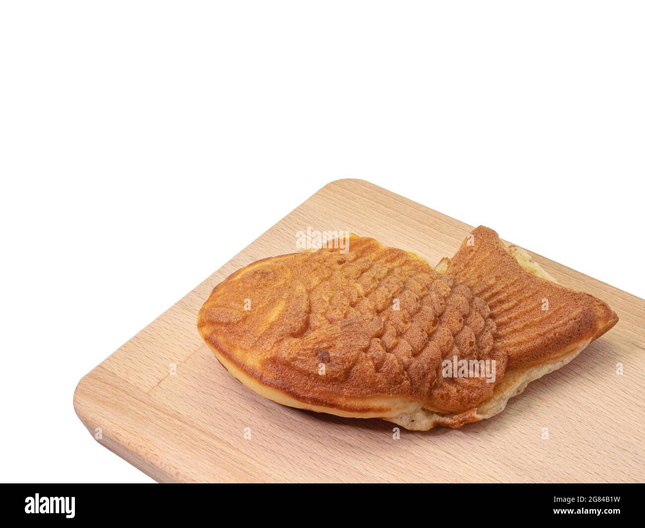 Japan Azuki Taiyaki, a close up of Japanese traditional fish shape red bean paste cake dessert ...