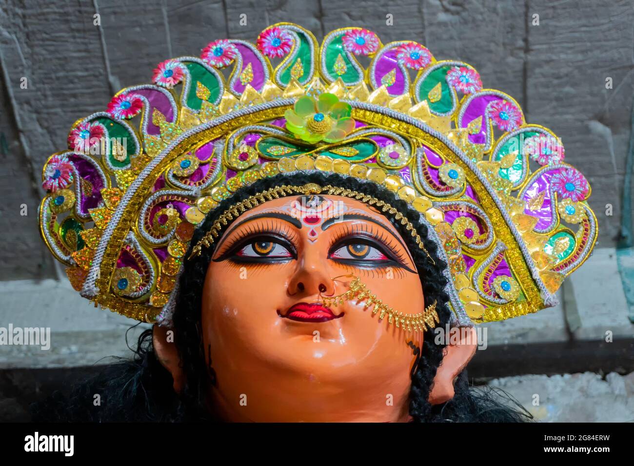 Clay idol durga kolkata west hi-res stock photography and images - Alamy