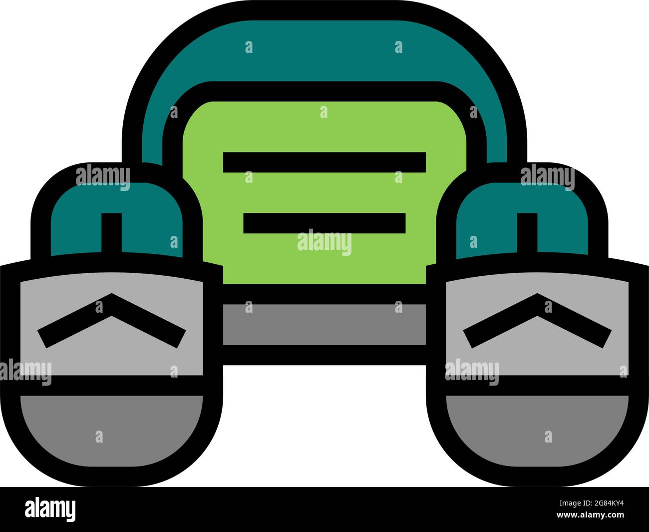 fly fishing pontoon color icon vector illustration Stock Vector Image ...