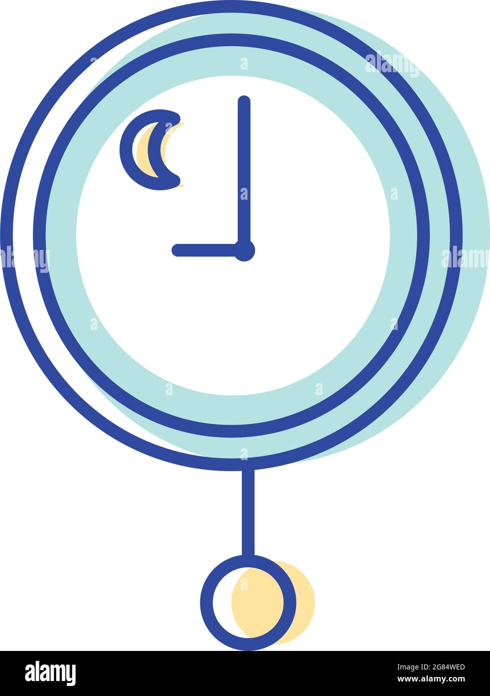 clock night icon Stock Vector Image & Art - Alamy