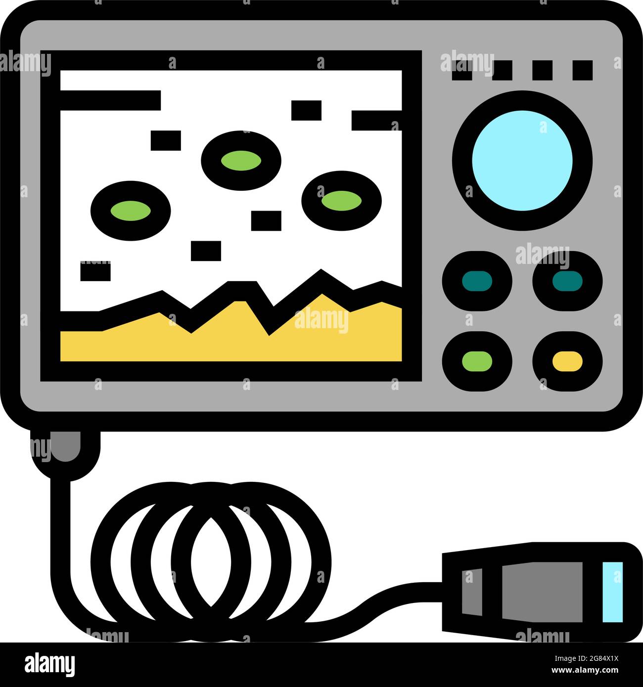 underwater ice fishing camera color icon vector illustration Stock ... underwater ice fishing camera color icon vector illustration Stock ...