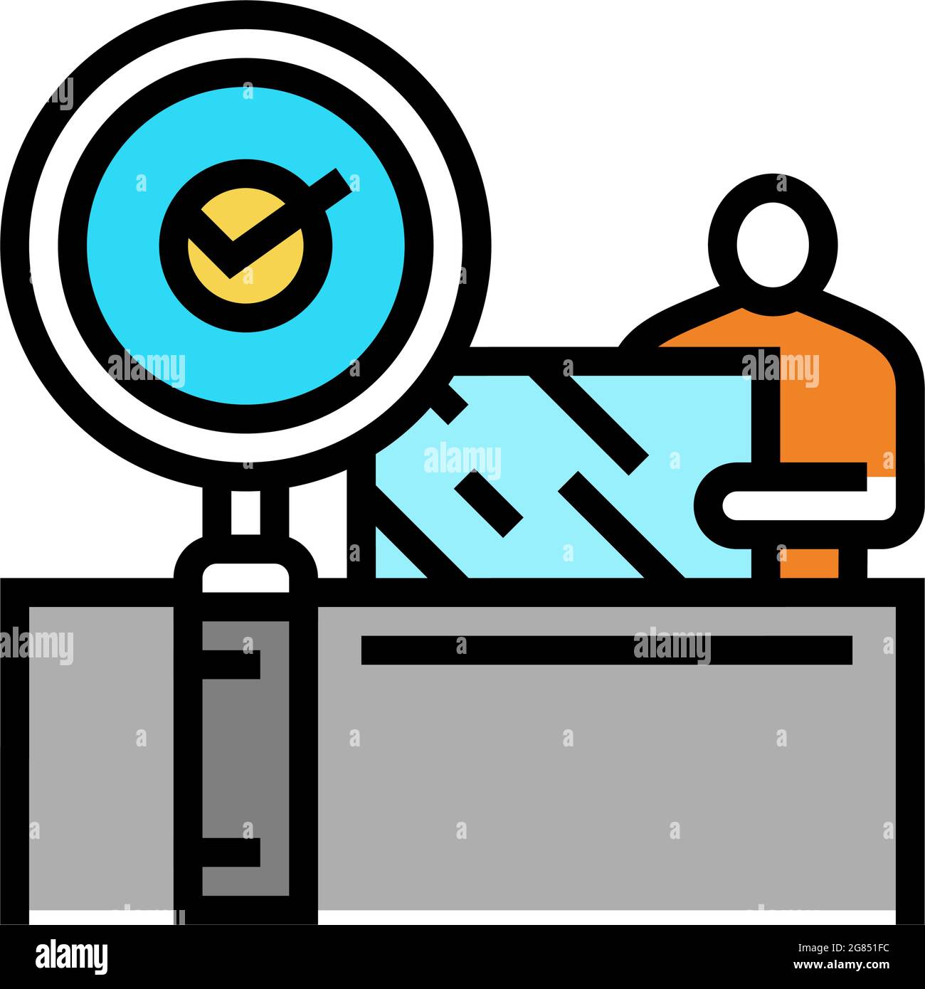 quality testing glass production color icon vector illustration Stock ...