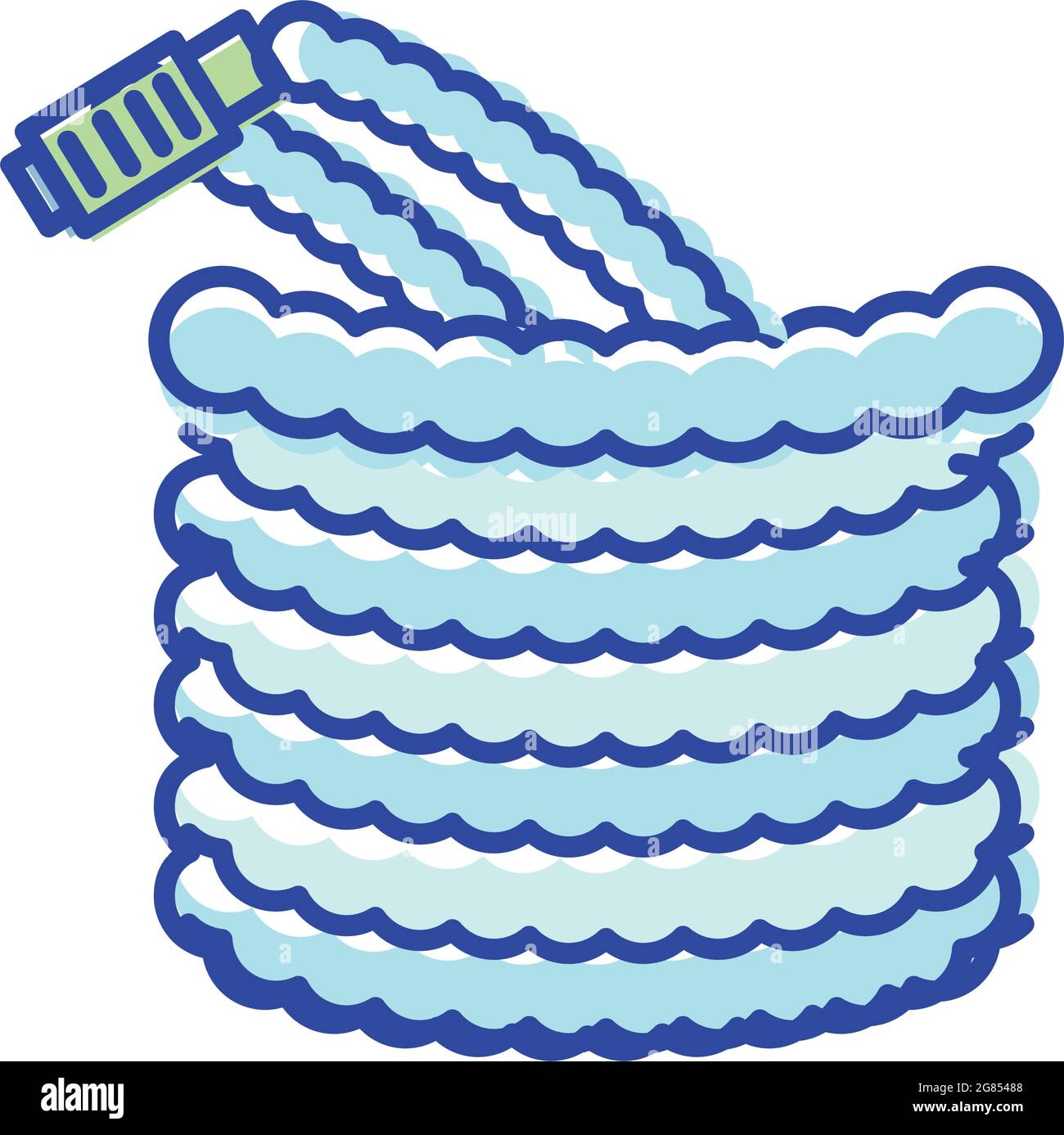 fitness and battle rope Stock Vector Image & Art - Alamy