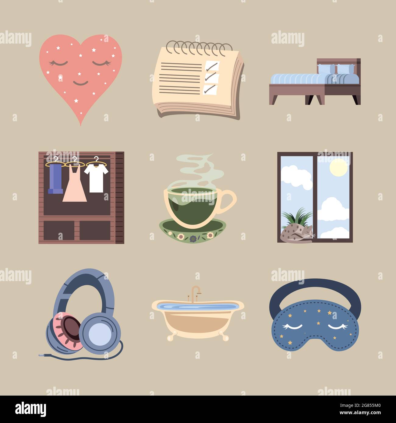self care icons Stock Vector Image & Art - Alamy