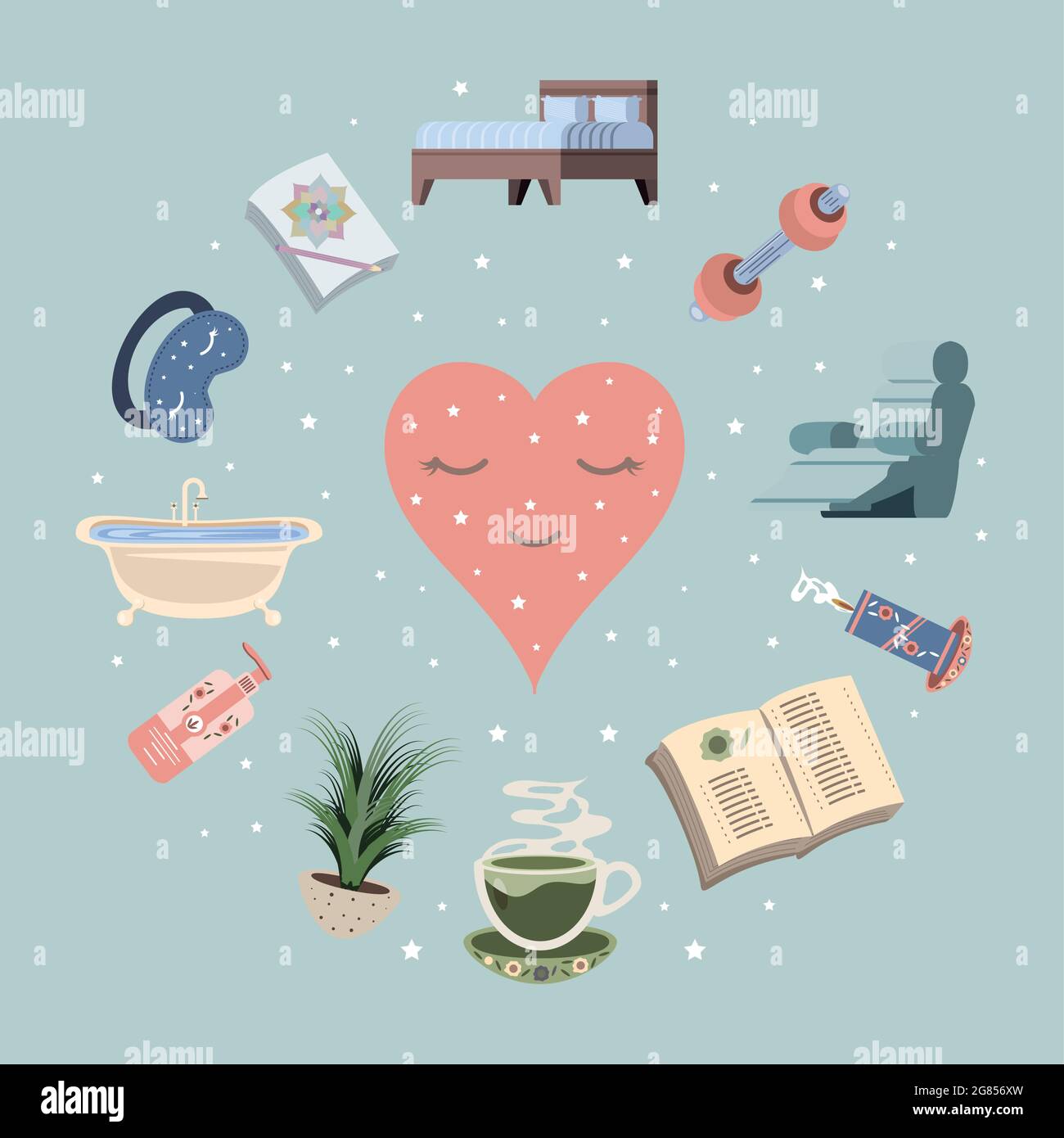 self care relax Stock Vector Image & Art - Alamy