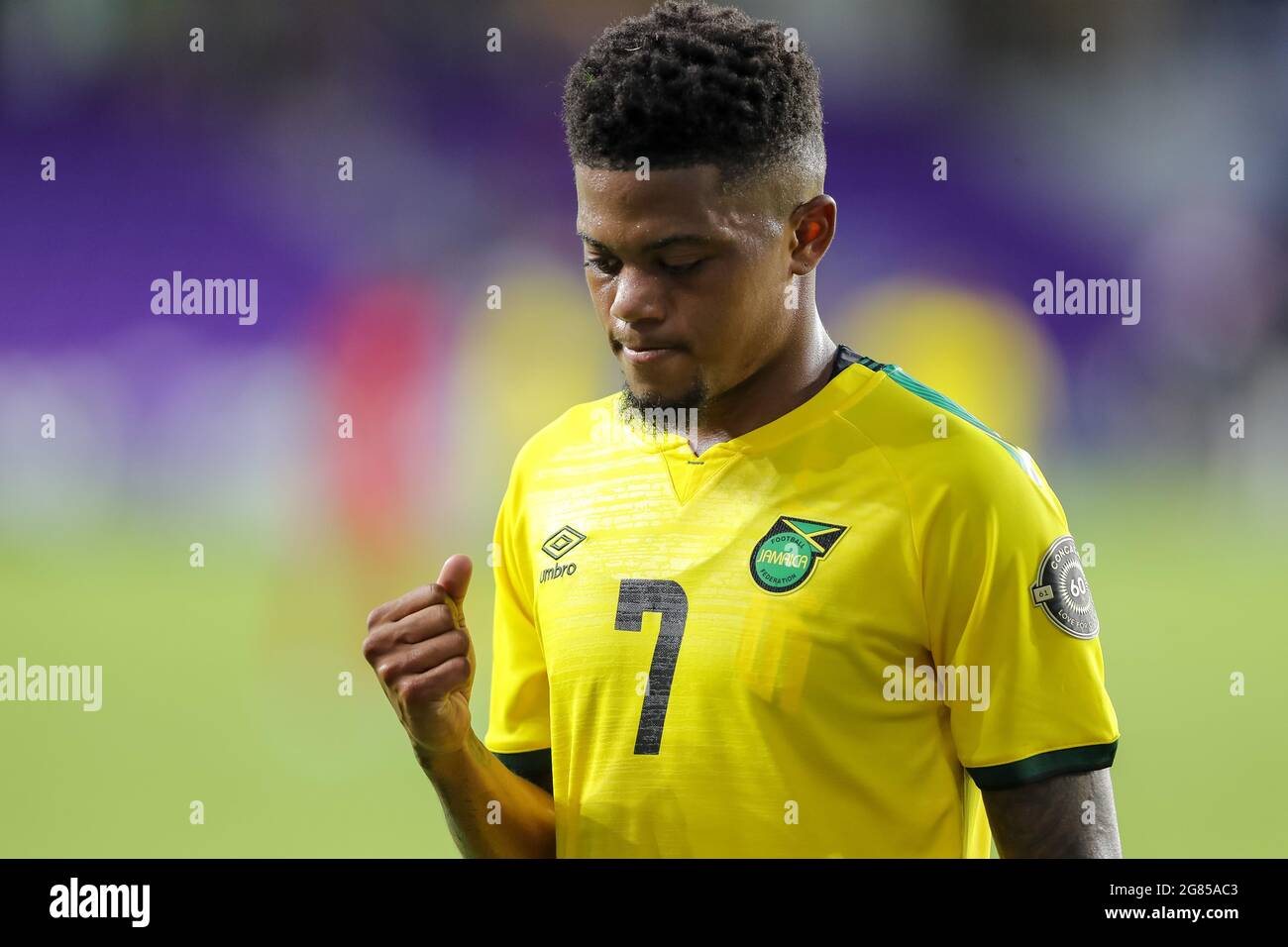 Orlando, USA. 16th July, 2021. July 16, 2021: Jamaica forward LEON ...