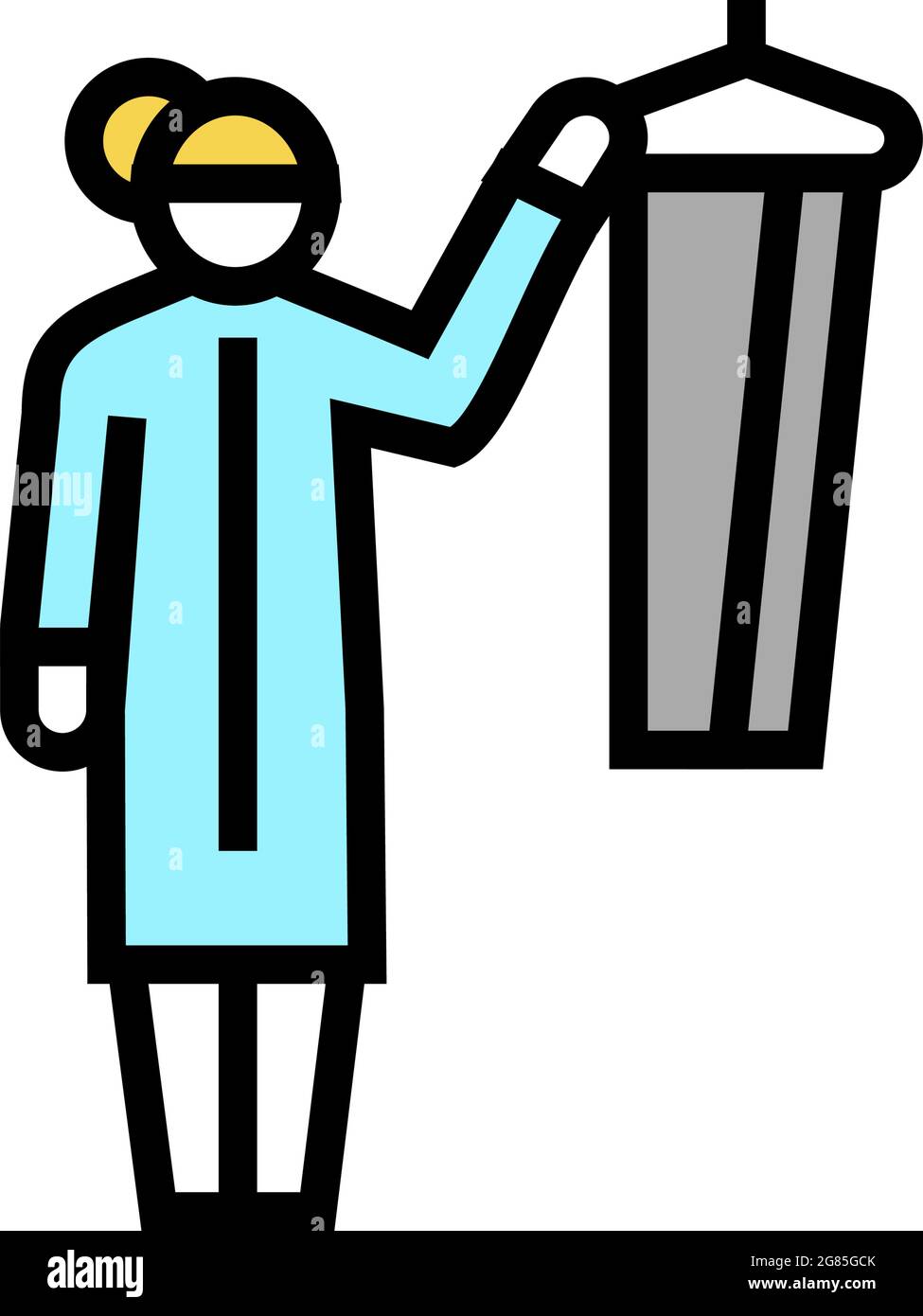 dressing homecare service color icon vector illustration Stock Vector ...