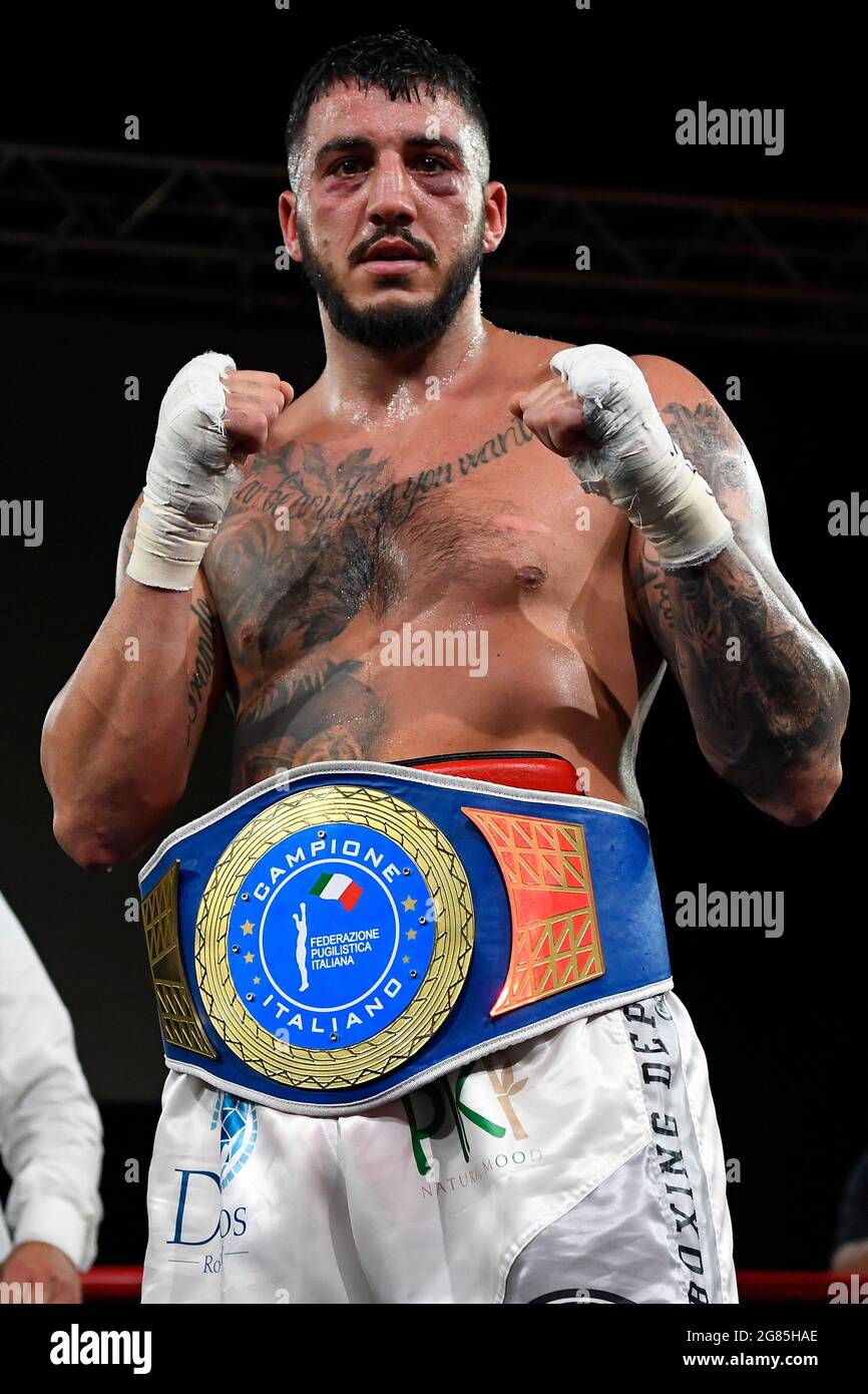 Ladispoli, Italy. 17th July, 2021. Francesco Versaci vs Mattia Faraoni ...