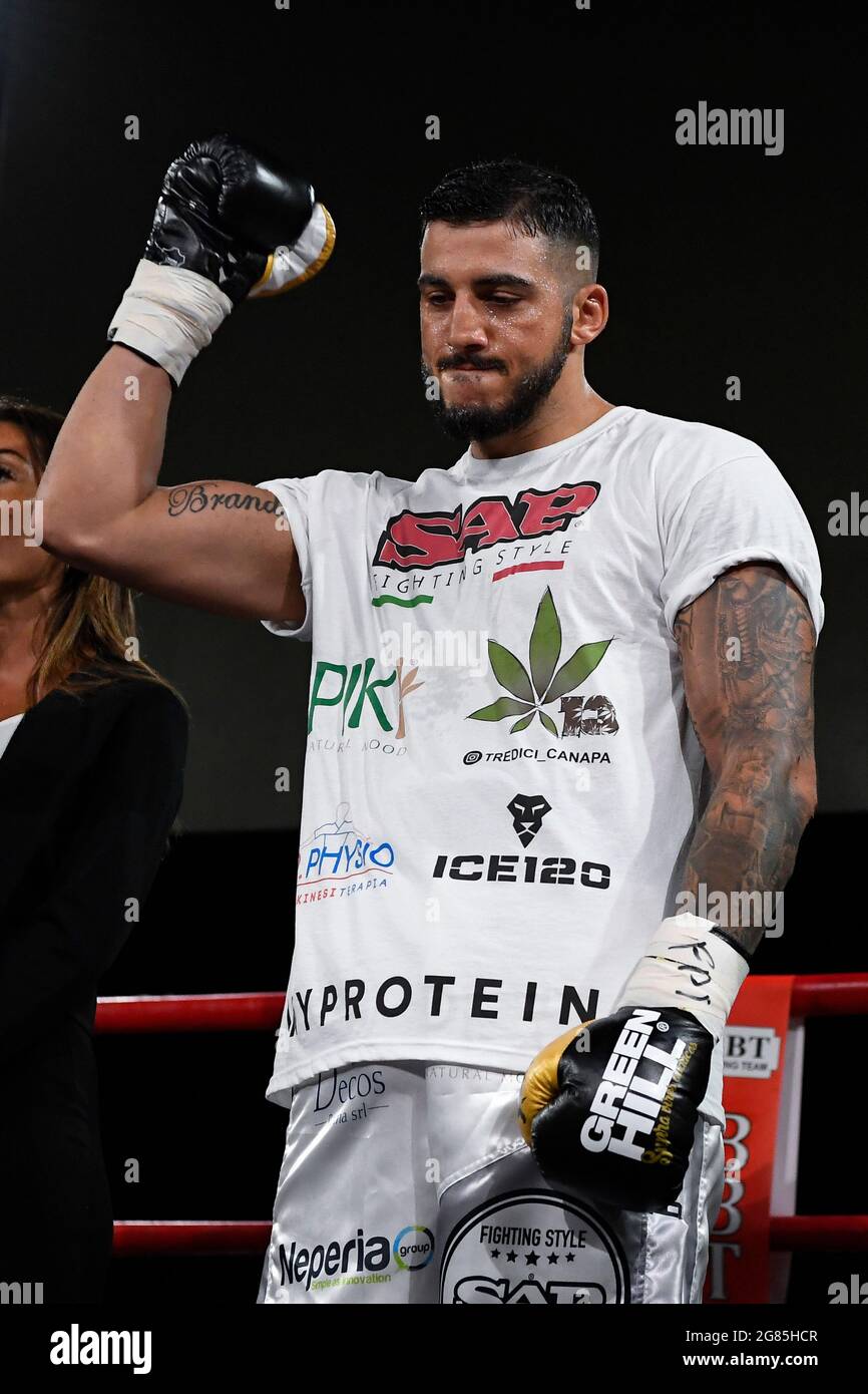 Ladispoli, Italy. 17th July, 2021. Francesco Versaci vs Mattia Faraoni ...