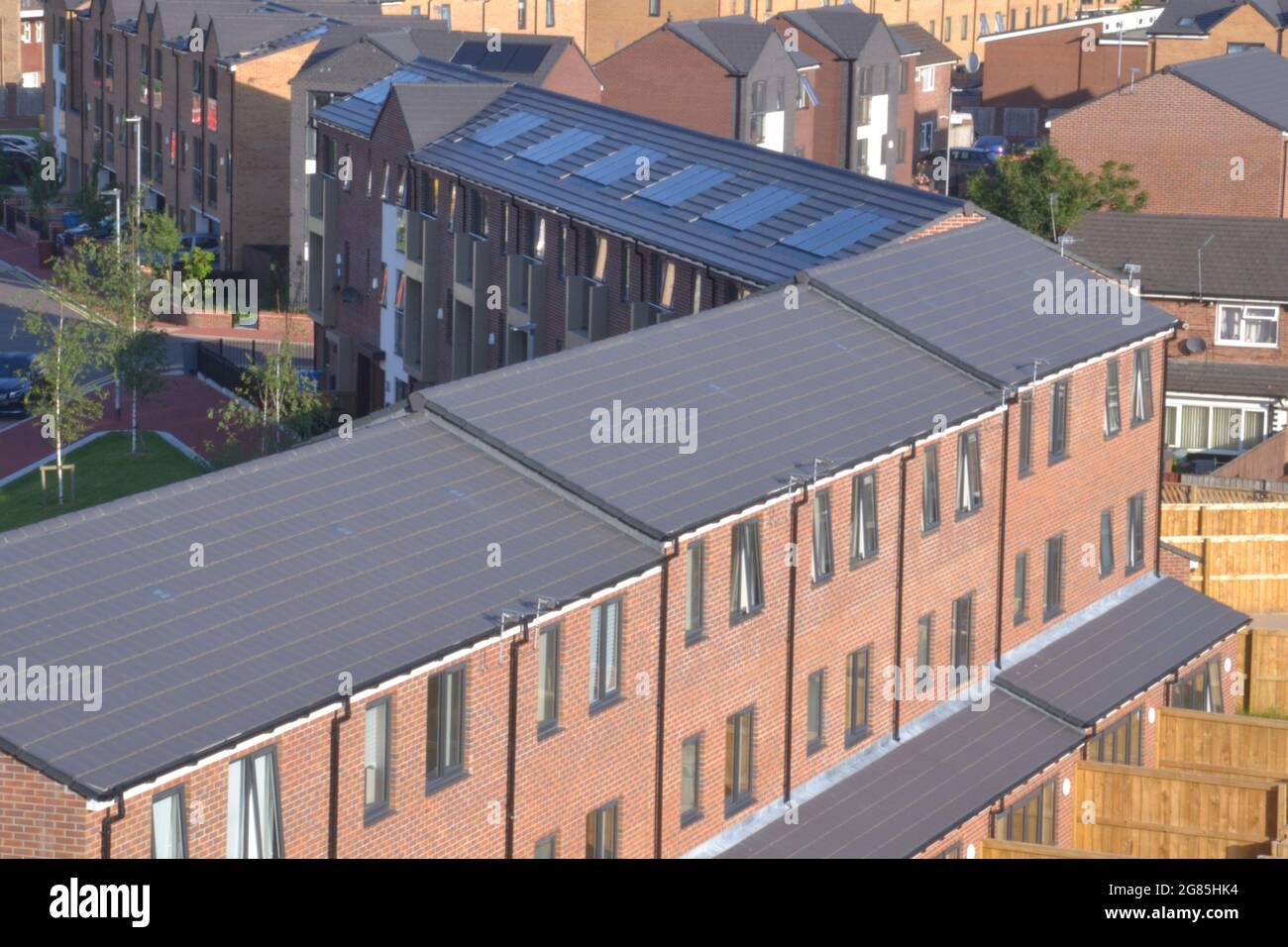 Overhead view with flats and houses hi-res stock photography and images ...