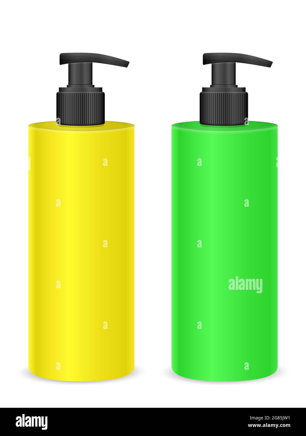 Liquid soap set on a white background. Vector illustration Stock Photo ...