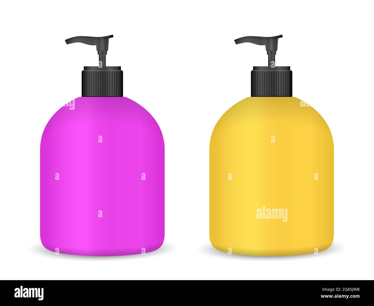 Liquid soap set on a white background. Vector illustration Stock Photo ...
