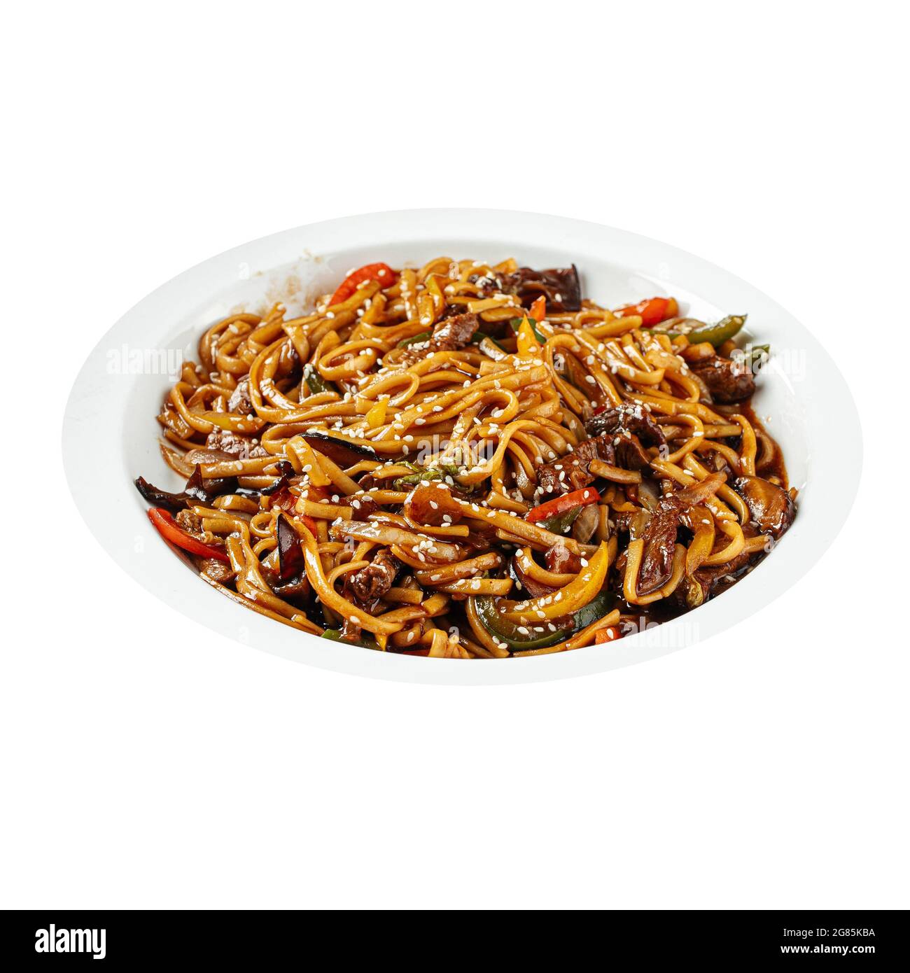 Top view udon vegetable Cut Out Stock Images & Pictures - Alamy