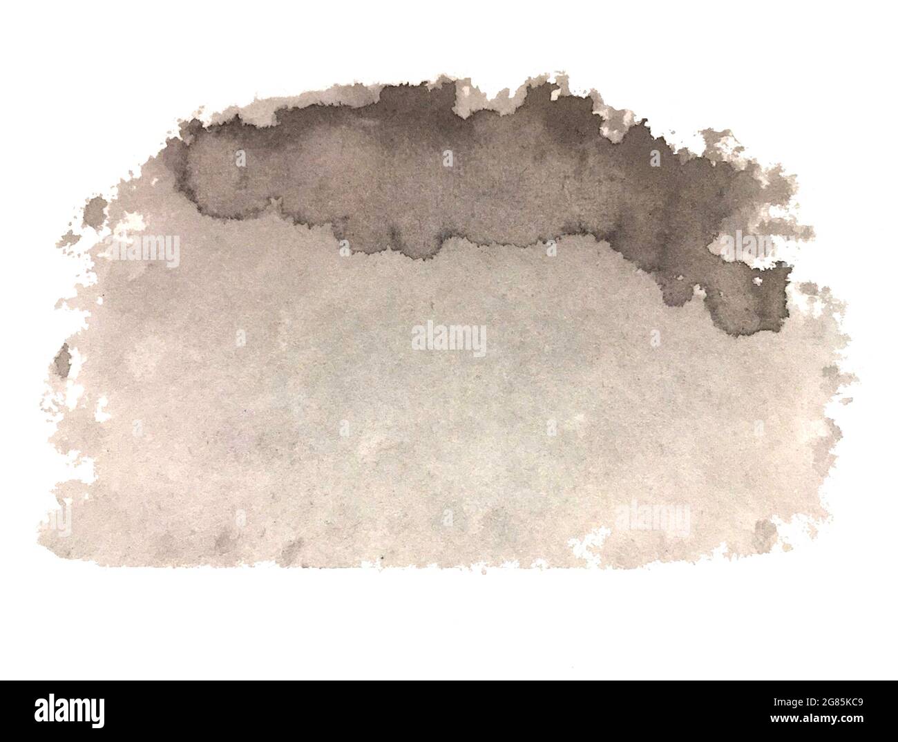 Textured watercolor gray spot with splashes, with blots, textured ...