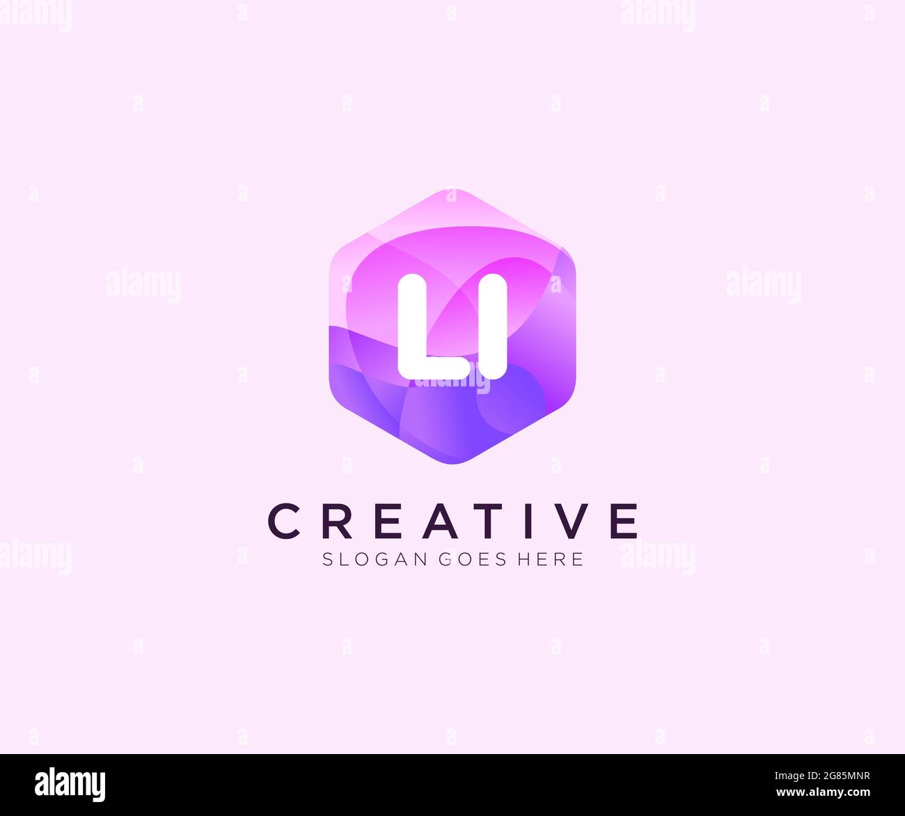 LI initial logo With Colorful Hexagon Modern Business Alphabet Logo ...