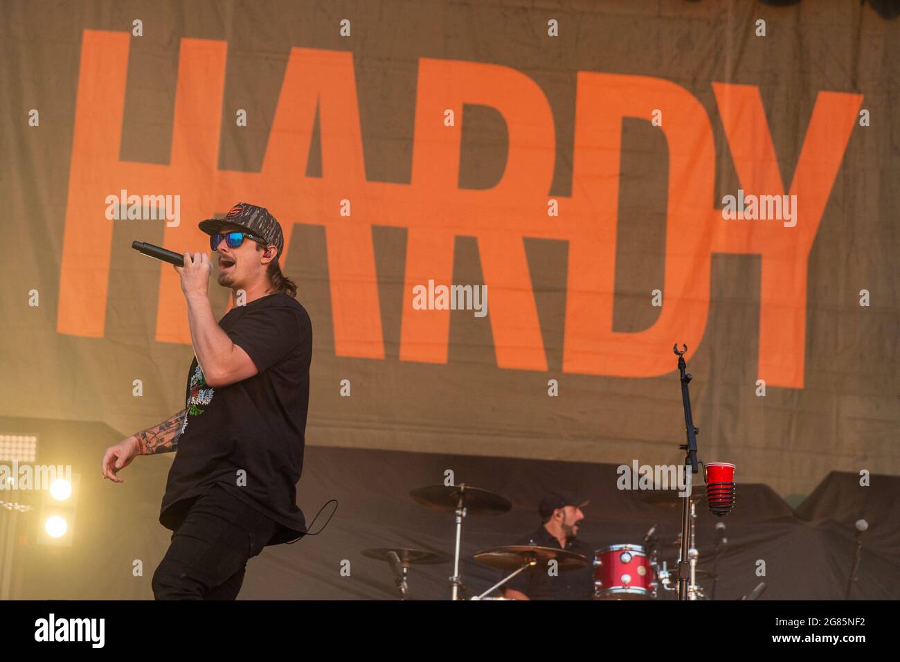 Country singer Hardy (Michael Hardy) during the Country Thunder Music ...