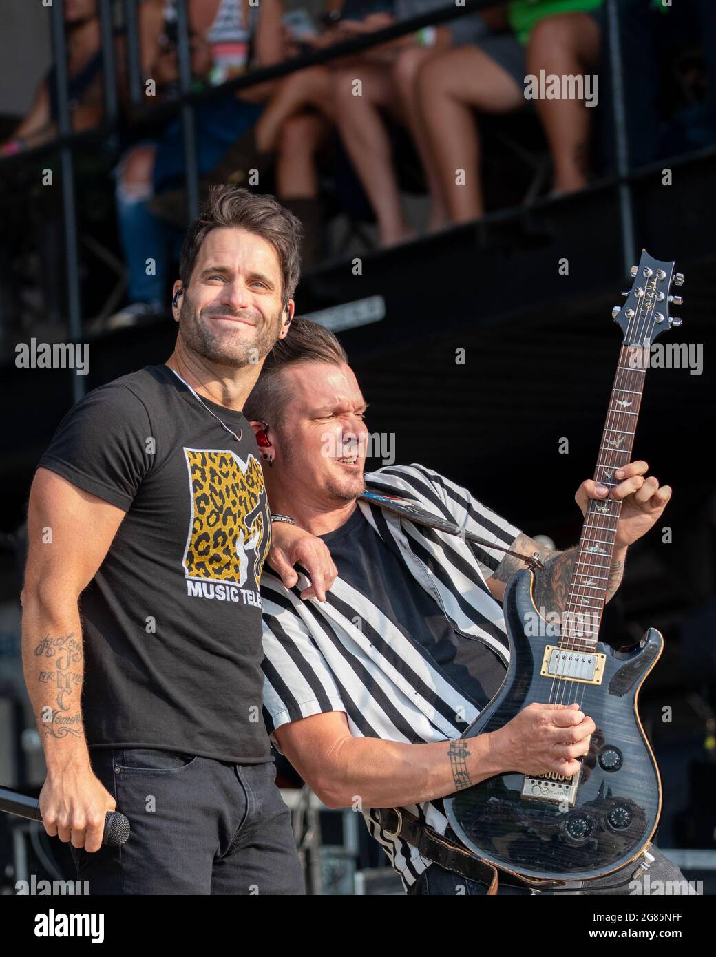 Matt Thomas and Josh McSwain of Parmalee during the Country Thunder ...