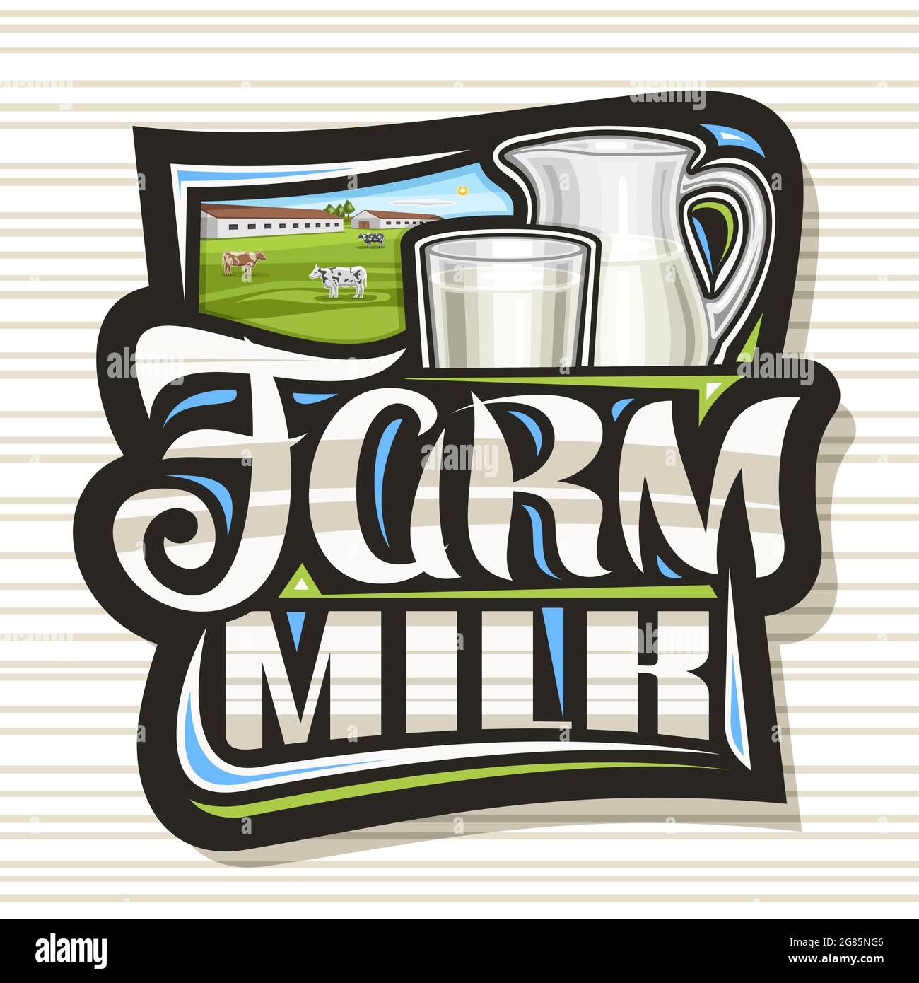 Livestock farm logo vector vectors Stock Vector Images - Alamy