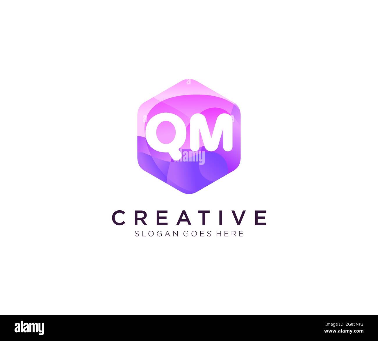 QM initial logo With Colorful Hexagon Modern Business Alphabet Logo ...