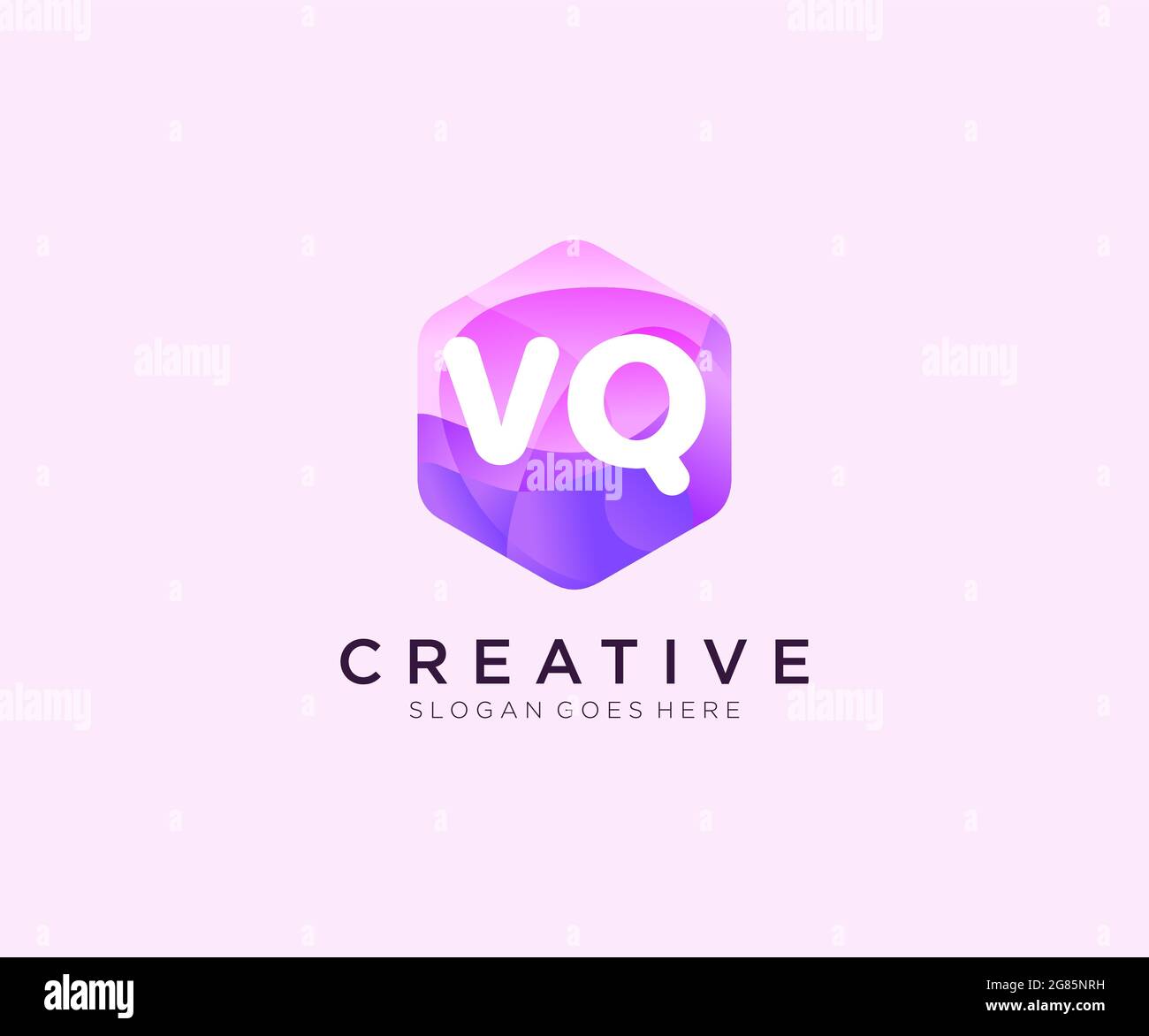 VQ initial logo With Colorful Hexagon Modern Business Alphabet Logo ...