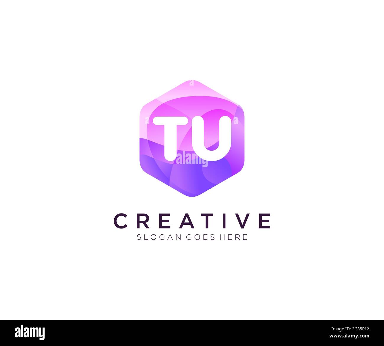 TU initial logo With Colorful Hexagon Modern Business Alphabet Logo ...