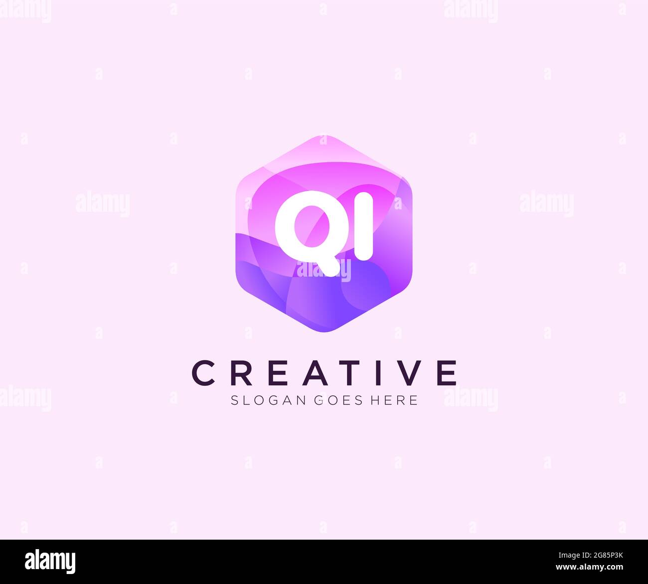 QI initial logo With Colorful Hexagon Modern Business Alphabet Logo ...