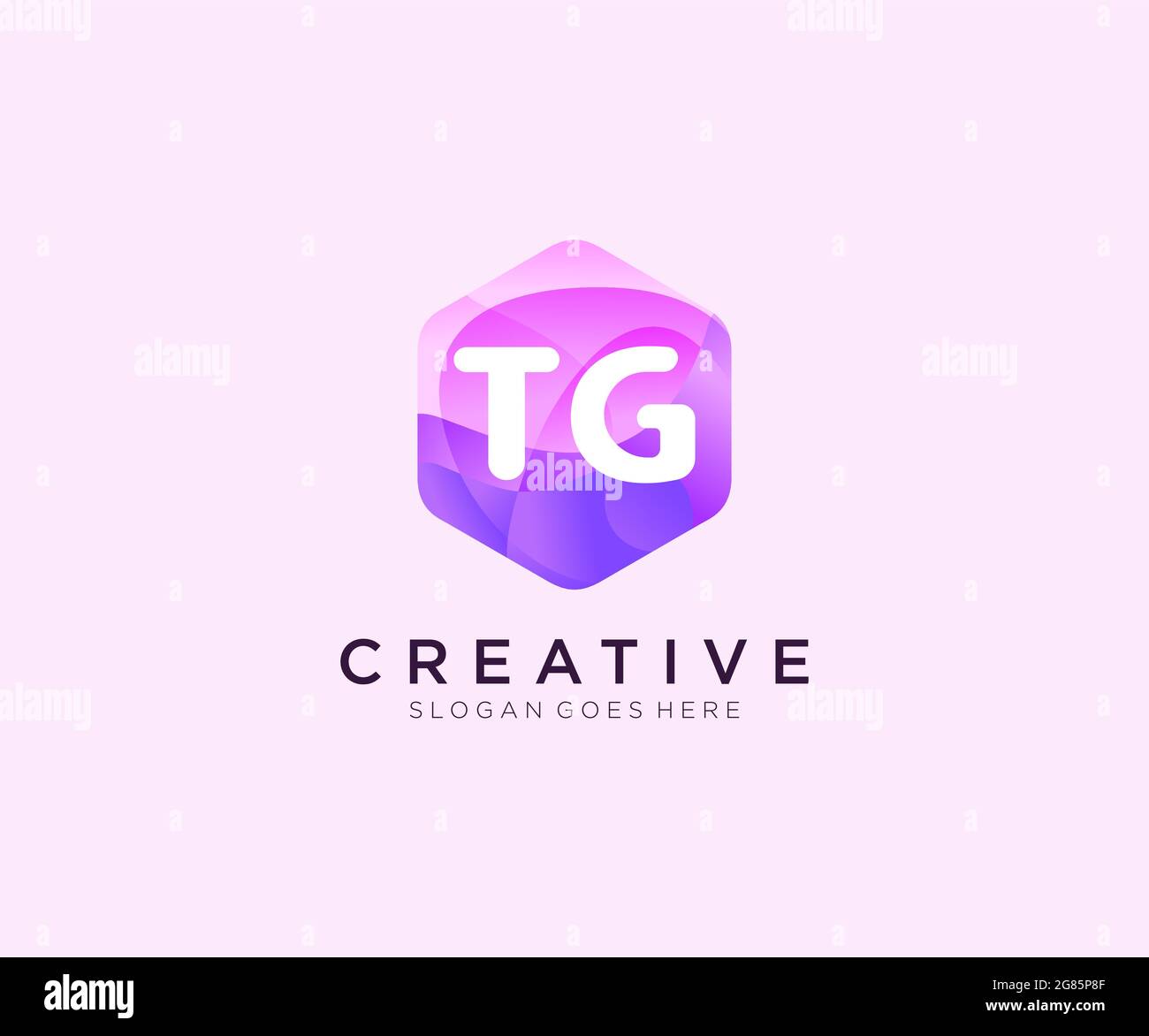 TG initial logo With Colorful Hexagon Modern Business Alphabet Logo ...