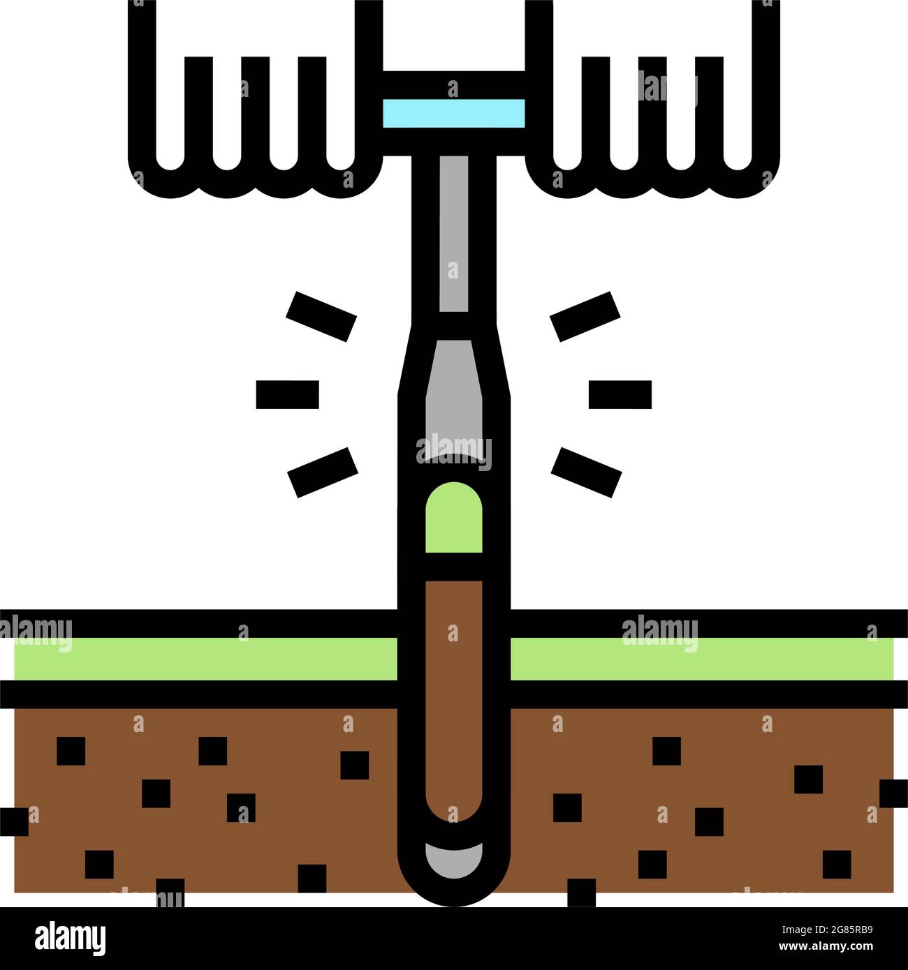 drilling tool for soil testing color icon vector illustration Stock ... drilling tool for soil testing color icon vector illustration Stock ...