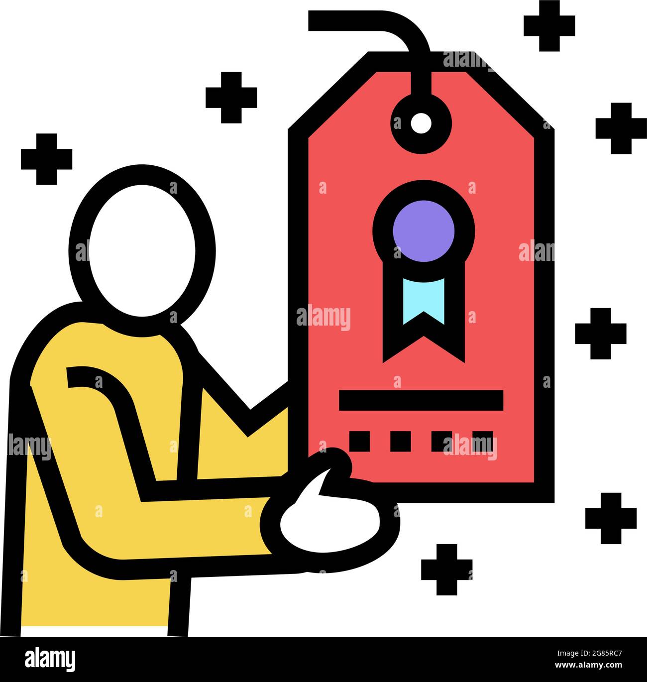 brand ambassador color icon vector illustration Stock Vector Image ...