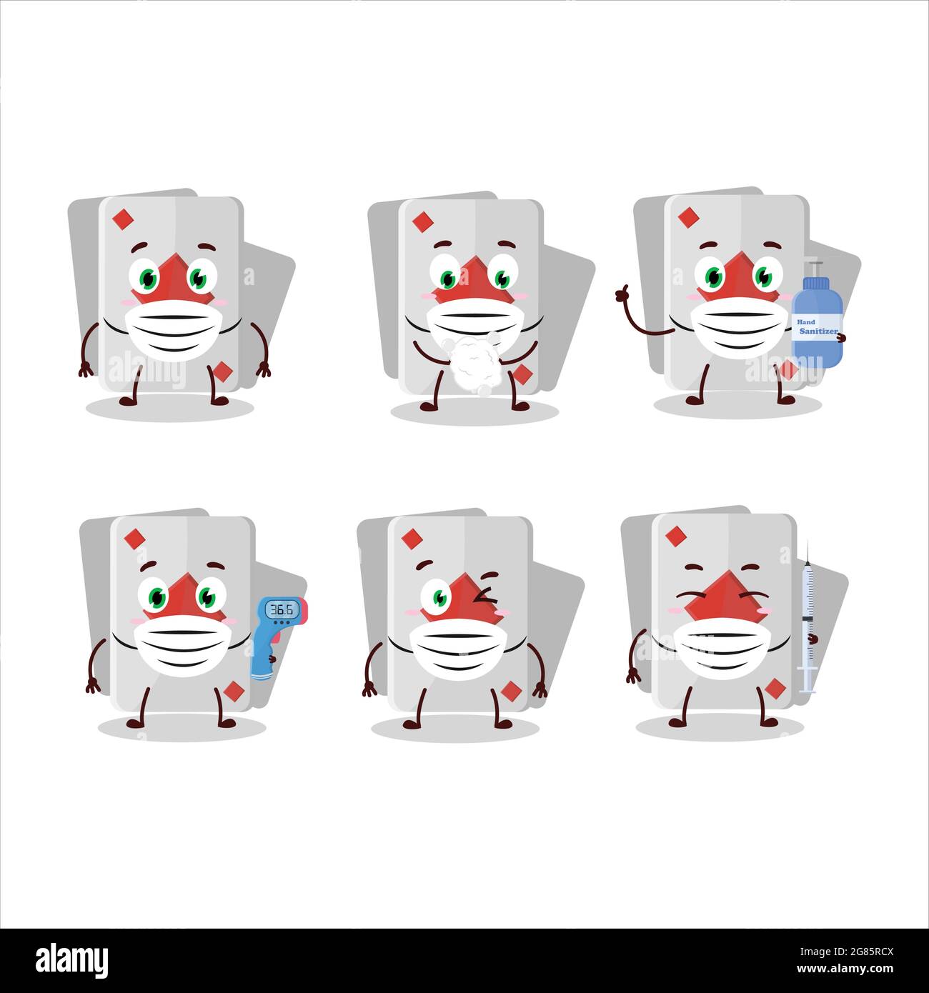 A picture of remi card diamond cartoon design style keep staying ...