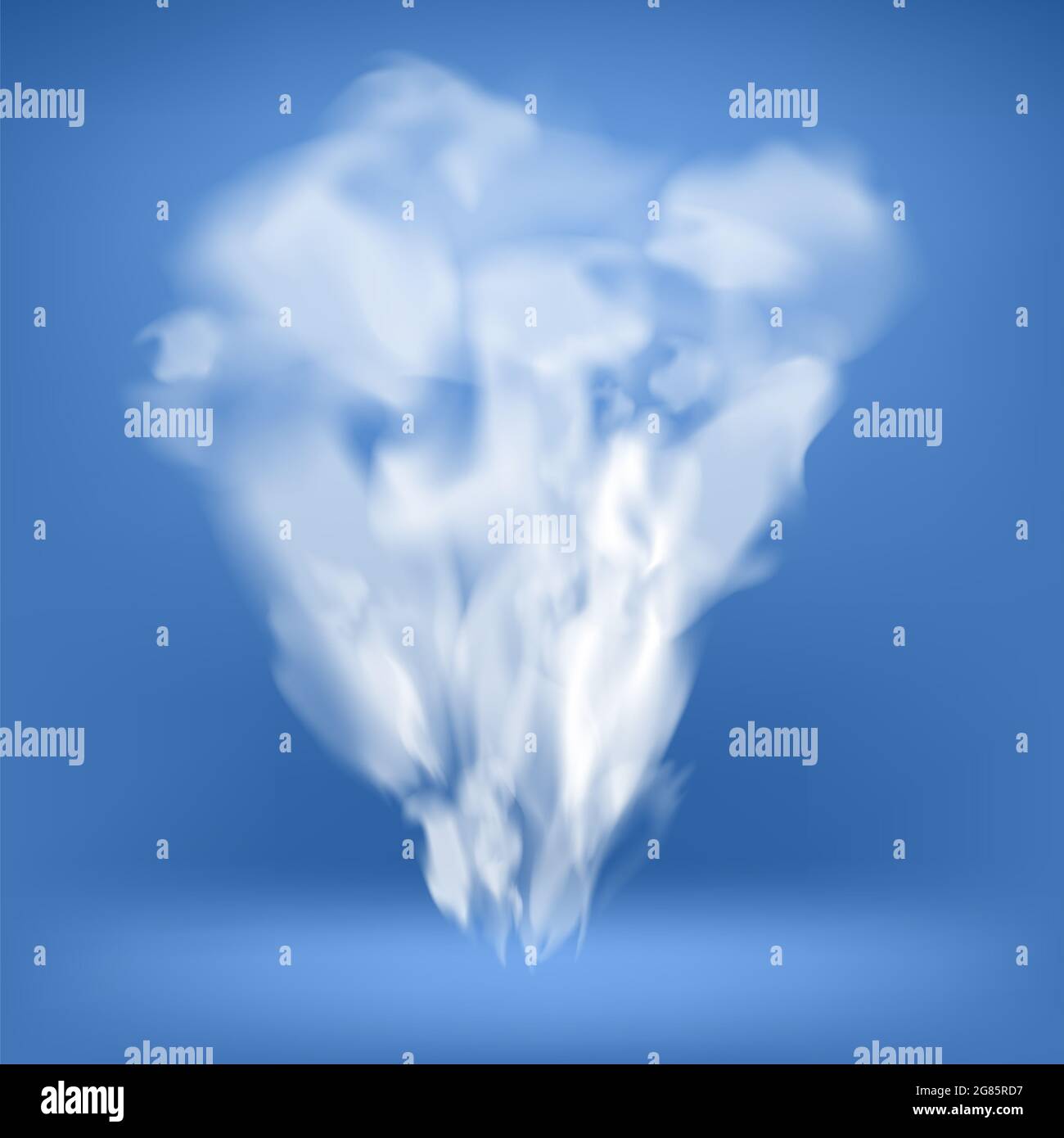 Smoke or Fog Pattern on Blue Background. Cloud Special Effect ...