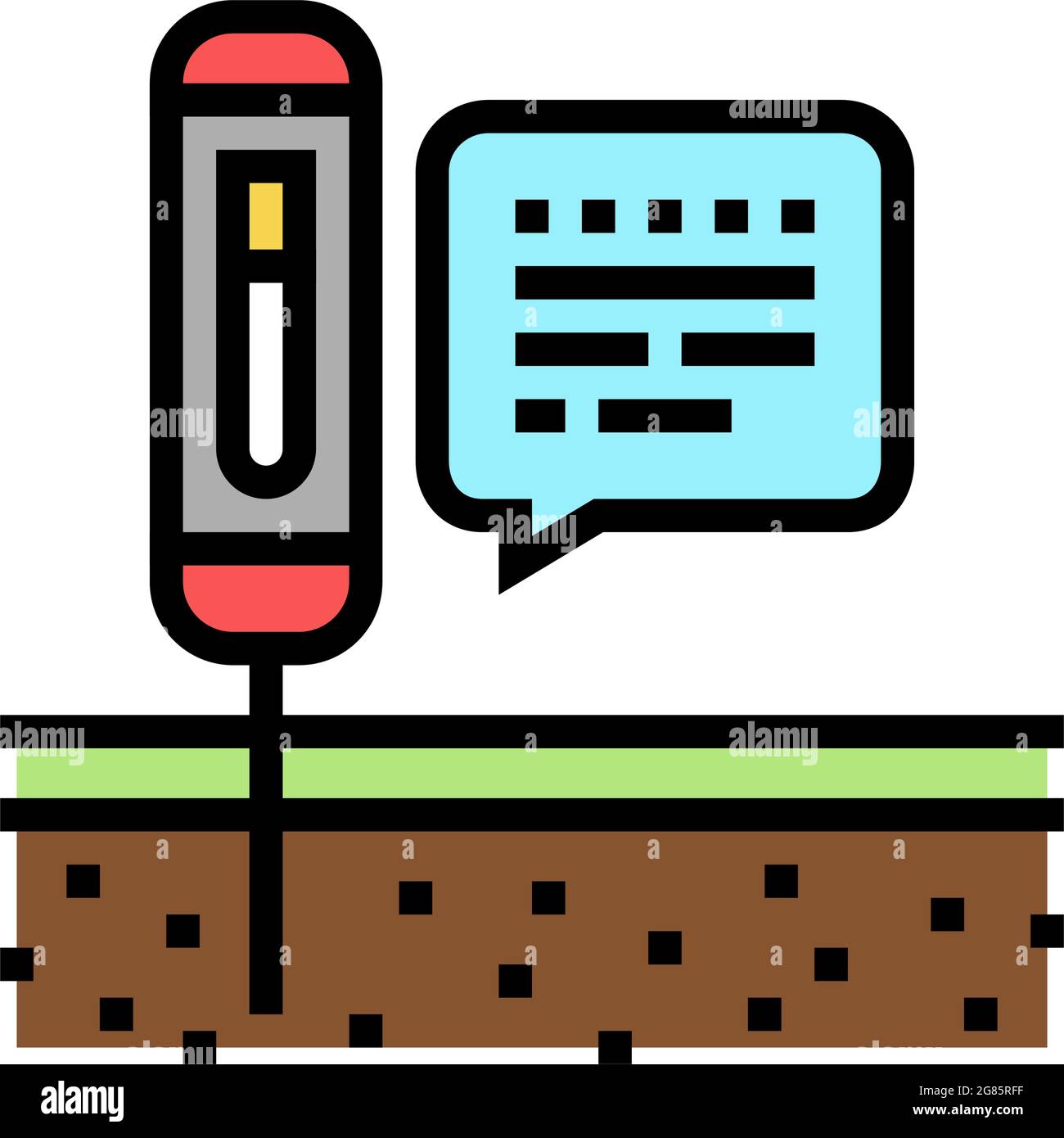 device for ph soil testing color icon vector illustration Stock Vector ... device for ph soil testing color icon vector illustration Stock Vector ...