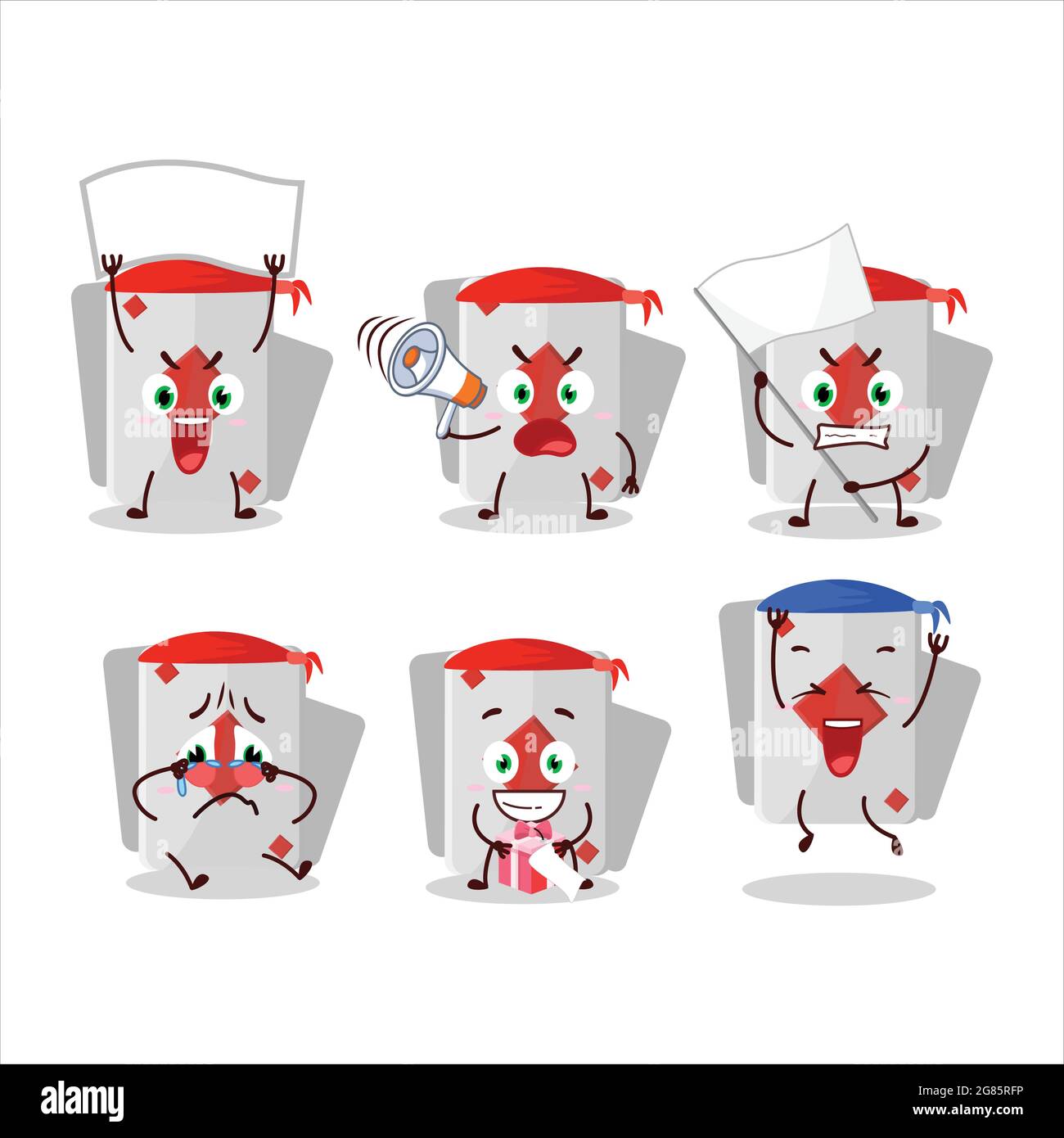 Mascot design style of remi card diamond character as an attractive ...