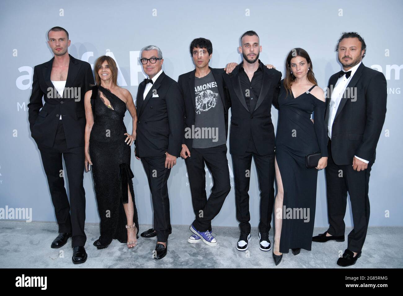 Cannes, France. 16th July, 2021. Edouard Risselet, Carine Roitfeld ...