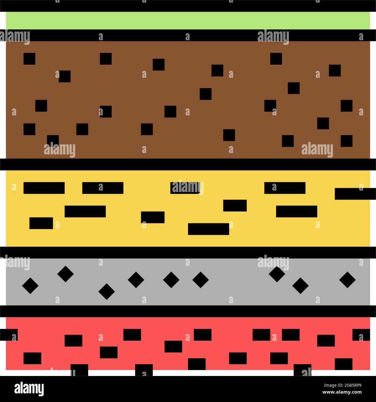 layers of soil color icon vector illustration Stock Vector Image & Art ...