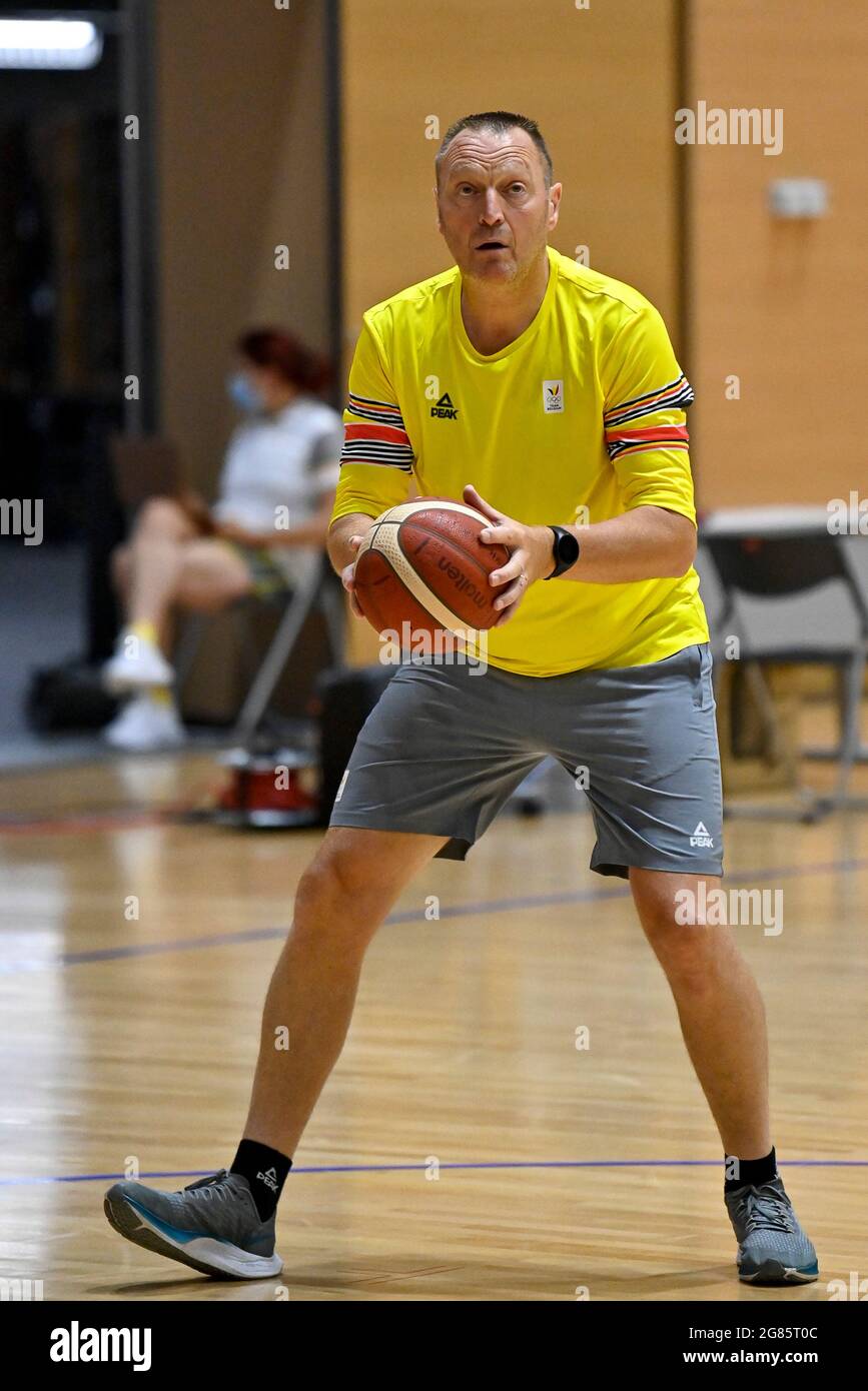 Philip Mestdagh pictured during a training session in preparation of ...