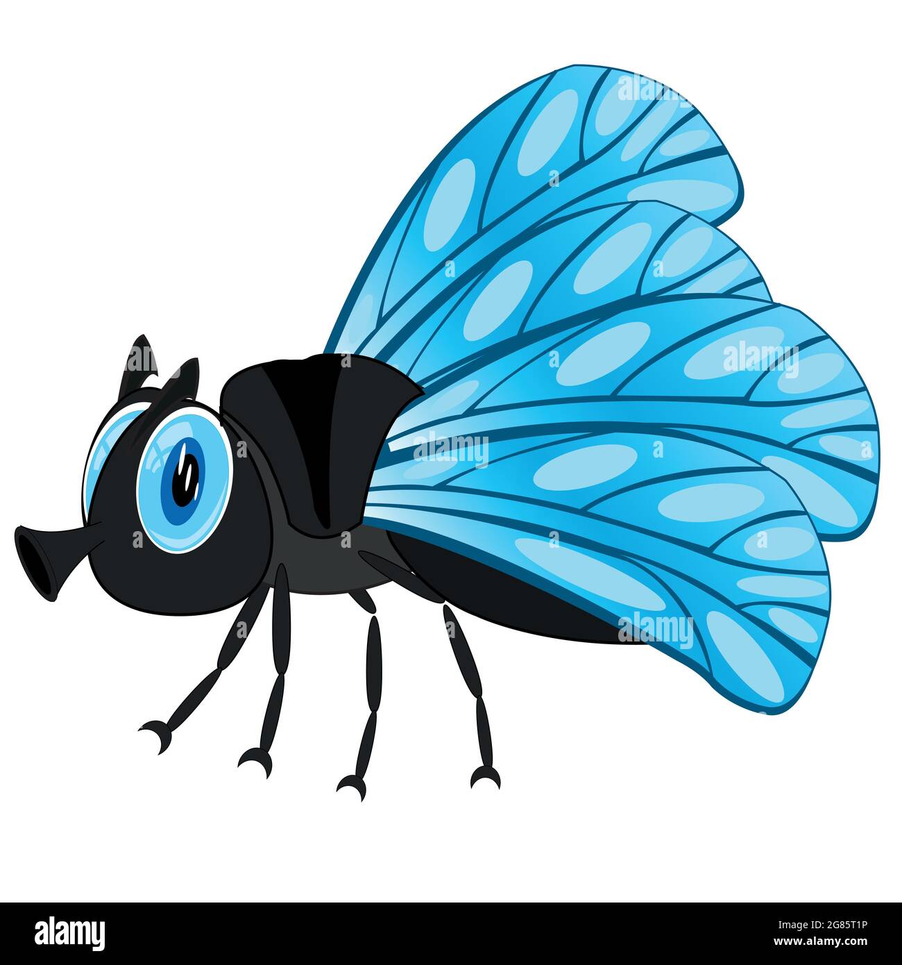 Vector illustration of the cartoon bad insect fly Stock Vector Image ...