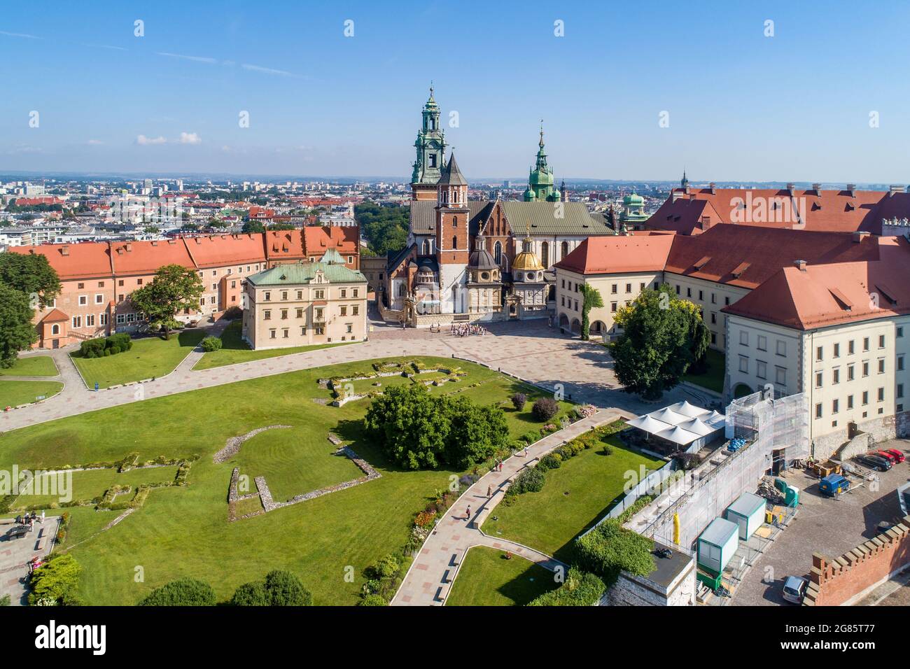 Royal Wawel Gothic Cathedral in Cracow, Poland, with Renaissance ...