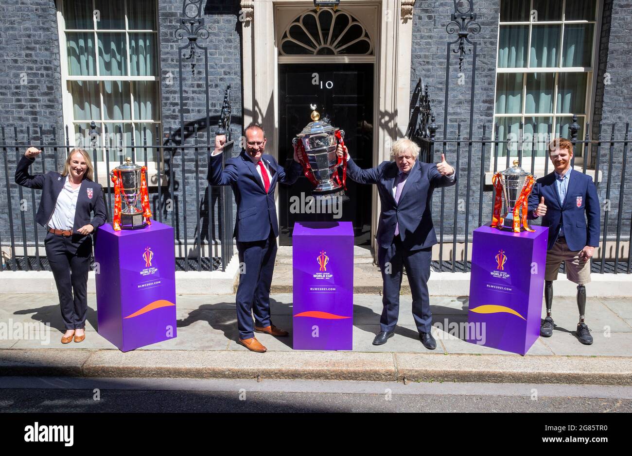 London, UK. 16th July, 2021. Prime Minster, Boris Johnson, gives a ...