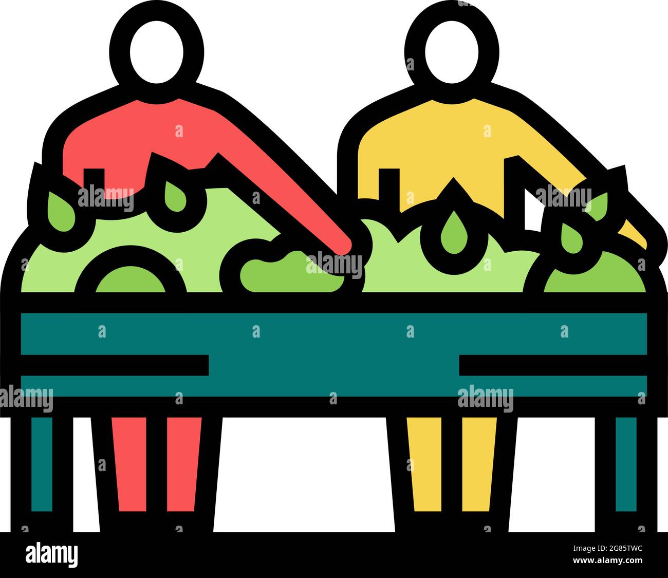 sorting tea color icon vector illustration Stock Vector Image & Art - Alamy