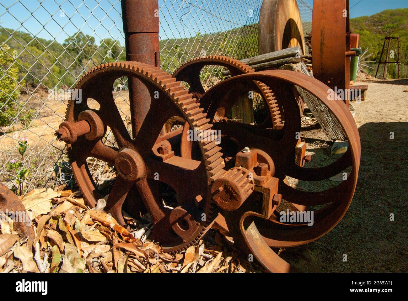 Old Machinery, Gears Stock Photo - Alamy