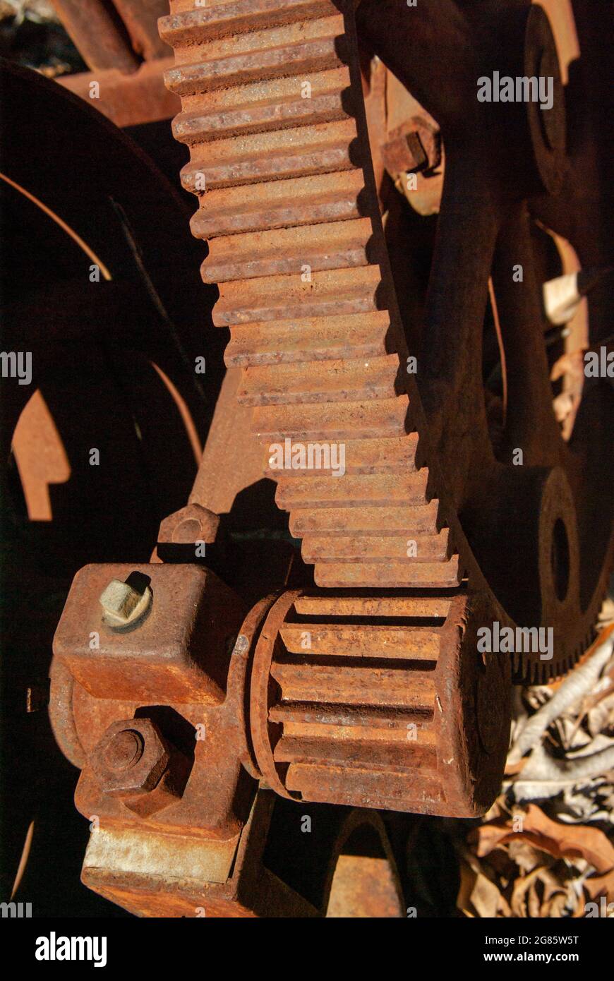 Old Machinery, Gears Stock Photo - Alamy