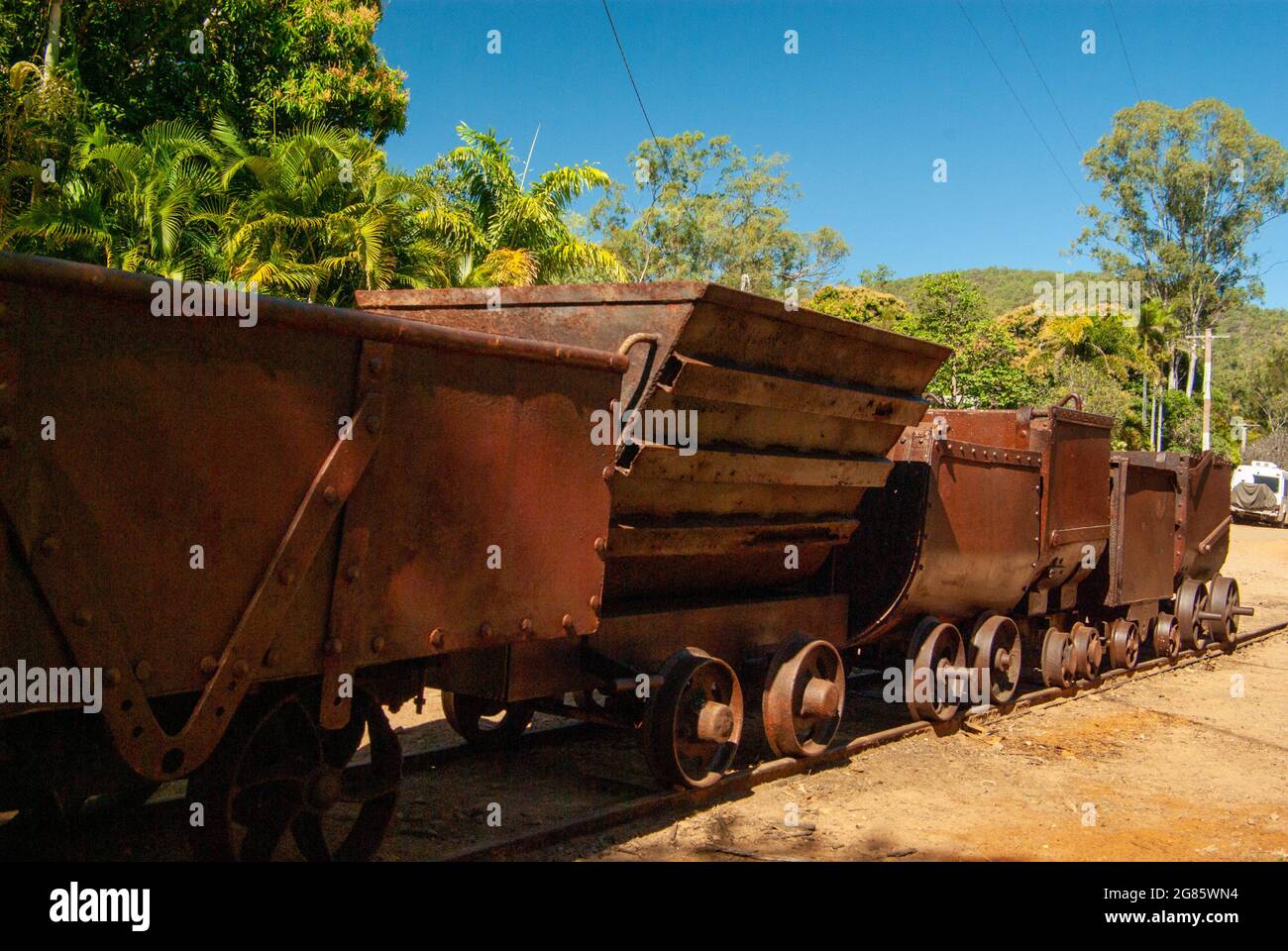 Ore Skips, Irvinebank, Australia Stock Photo - Alamy