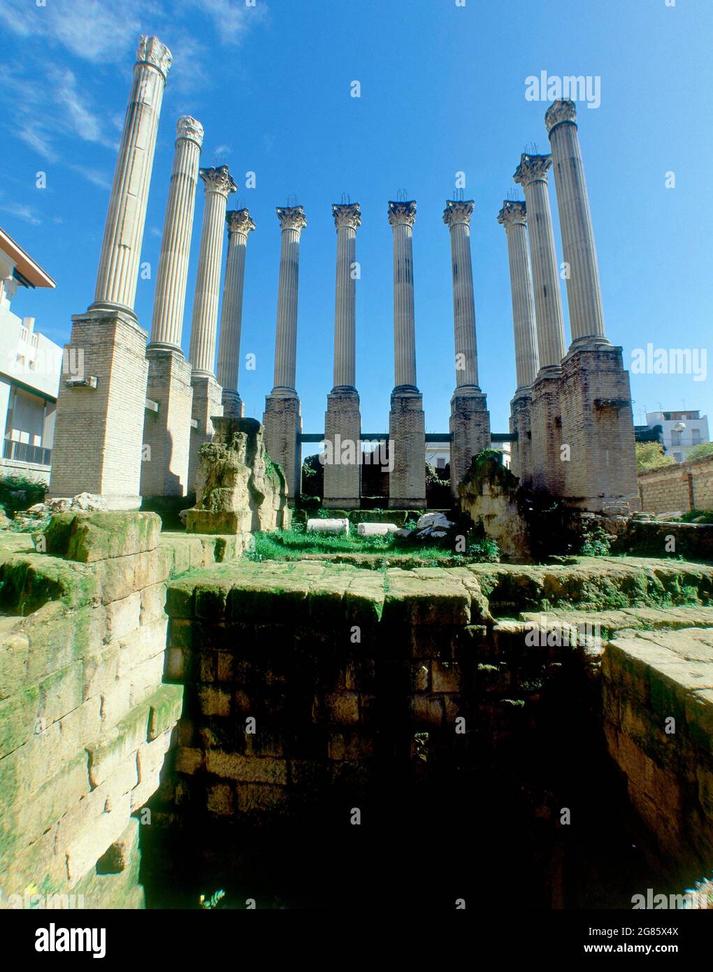 TEMPLO ROMANO-COLUMNAS. Location: TEMPLO DE CLAUDIO MARCELO. CORDOBA ...