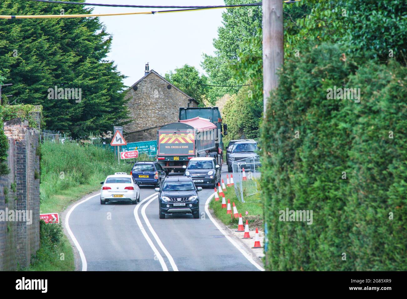 Heavy traffic has increased on the A4421 since the old Finmere Bridge ...